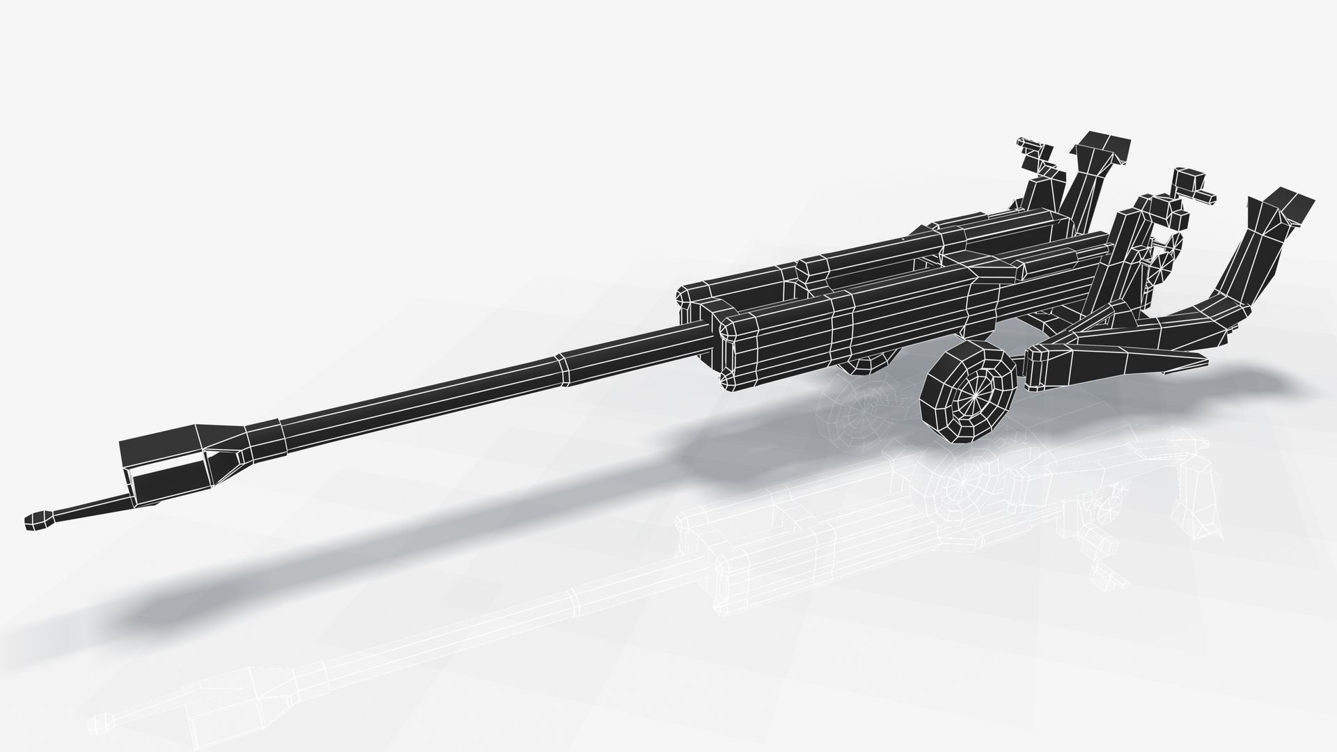 3d Model M777 Howitzer