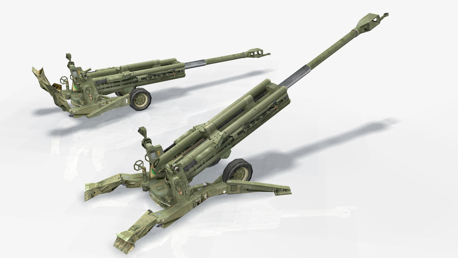 3d Model M777 Howitzer