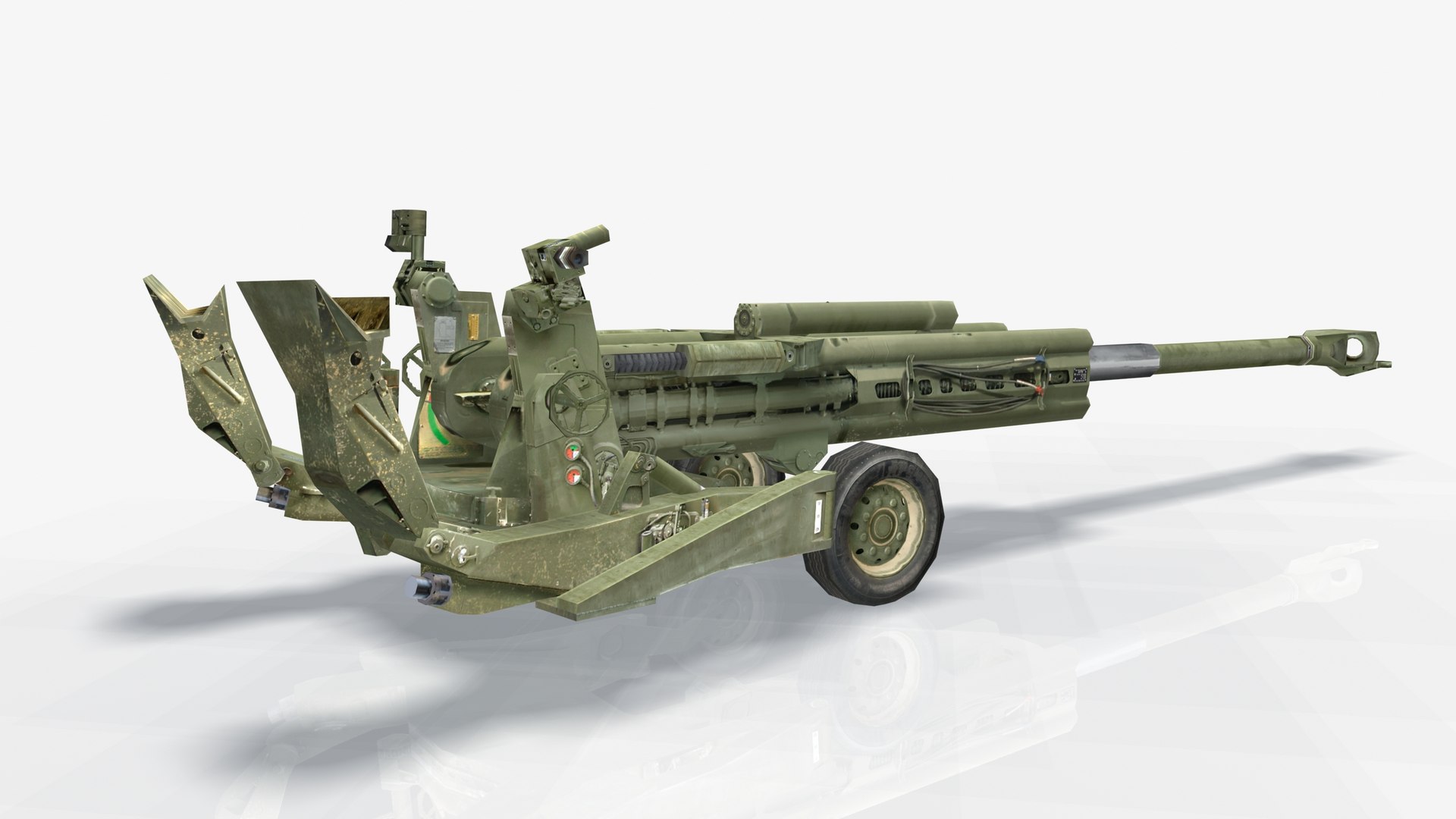3d Model M777 Howitzer