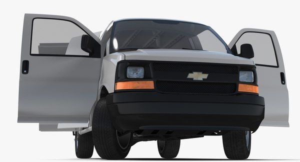 3D Chevrolet Express 2017 Cargo Van - TurboSquid 1846133