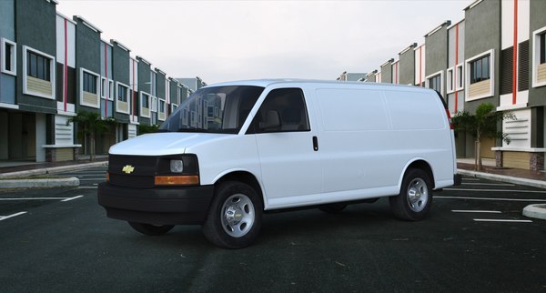 3D Chevrolet Express 2017 Cargo Van - TurboSquid 1846133