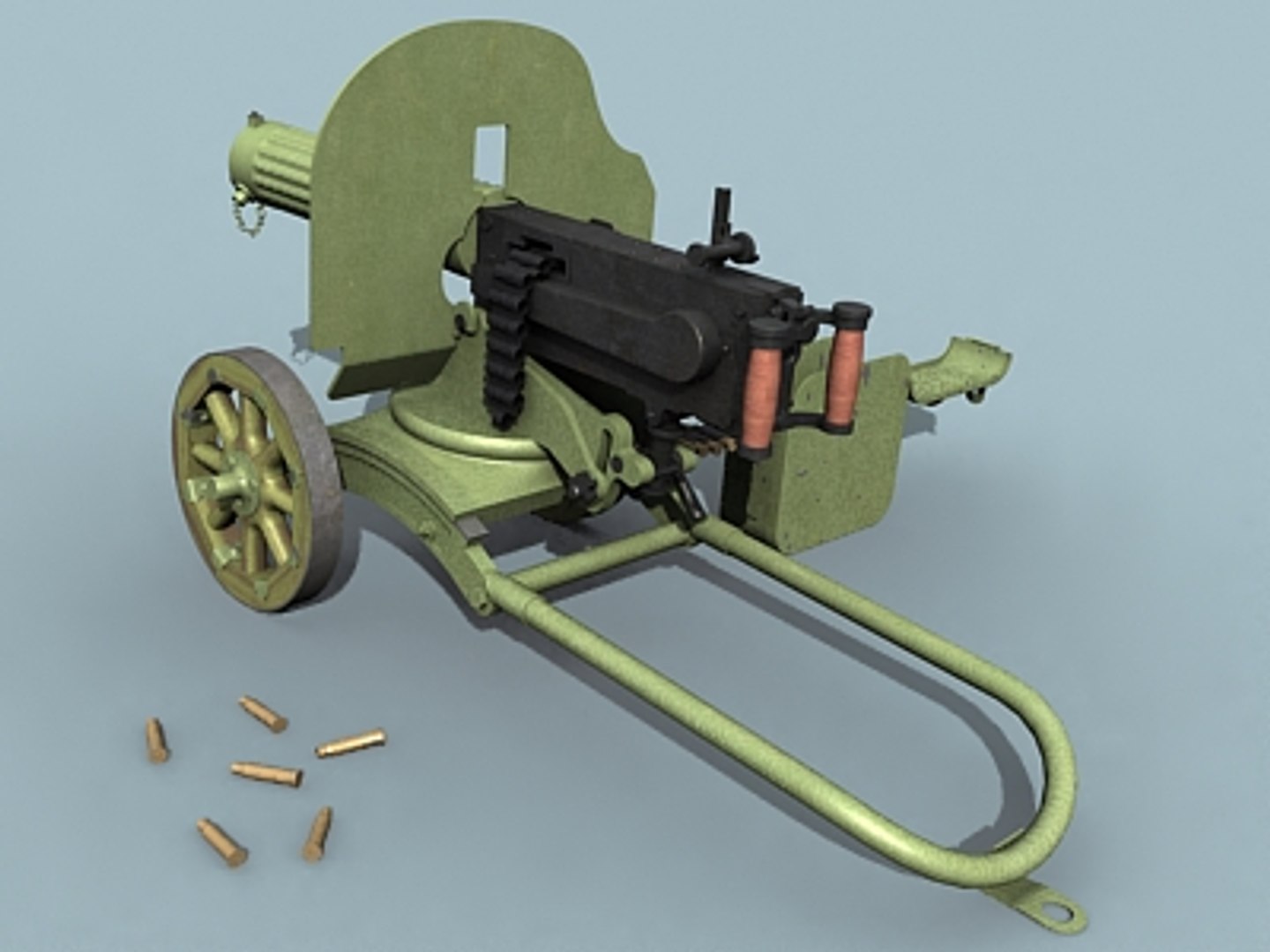 maxim m1910 machine gun lwo