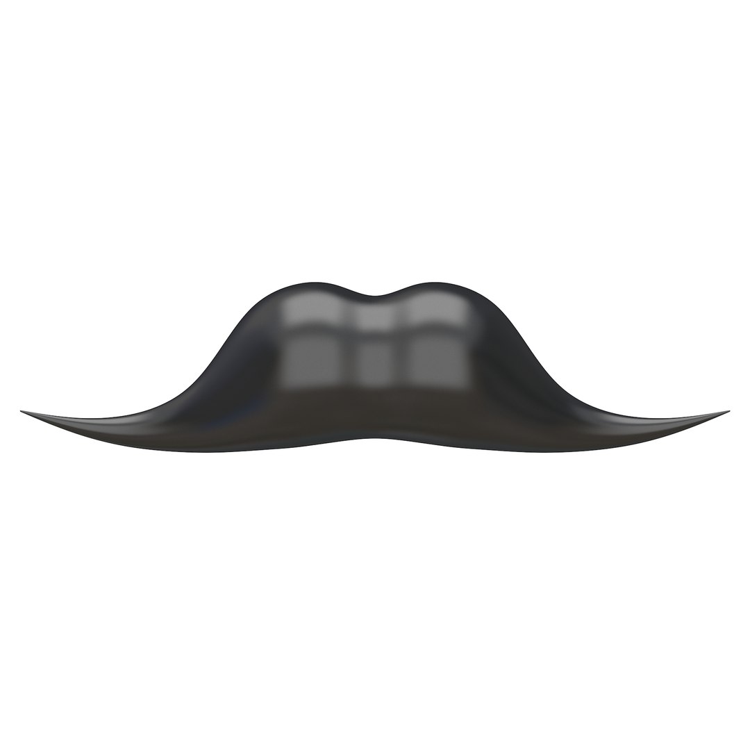 3D Cartoon Mustache 03 - TurboSquid 1850266