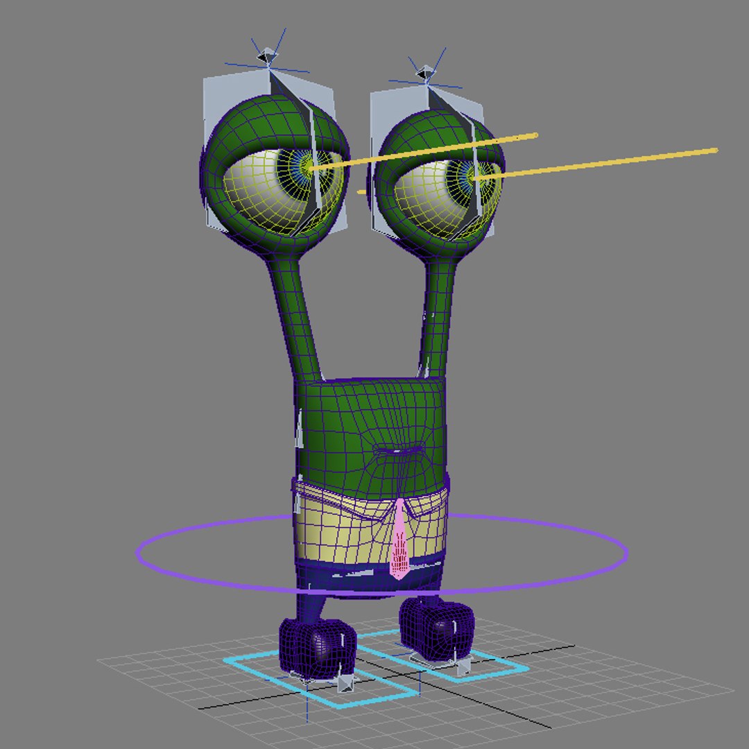 3d Rigged Monster Model