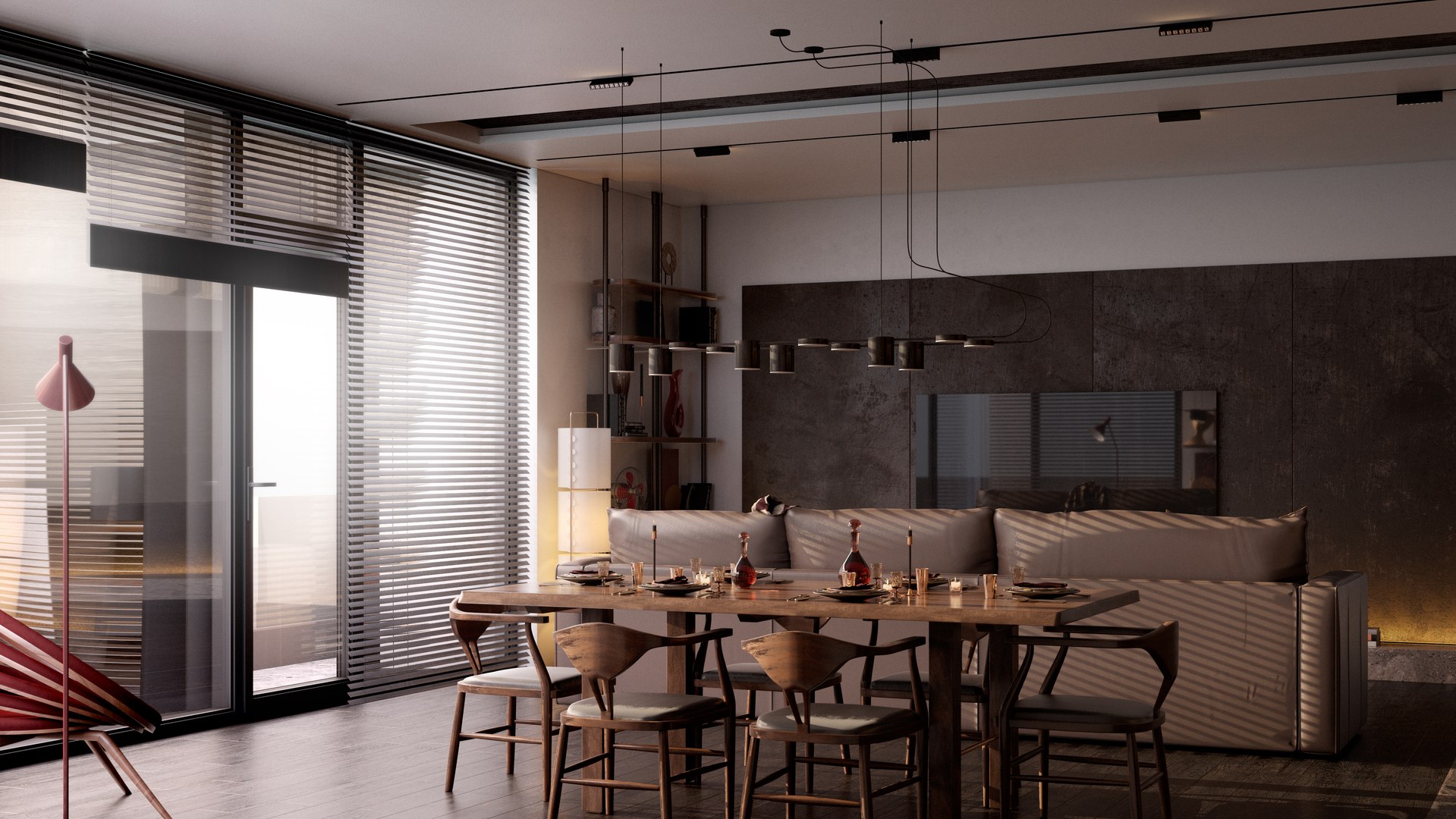 Contemporary Interior Full Scene Corona Renderer Model - TurboSquid 1957178