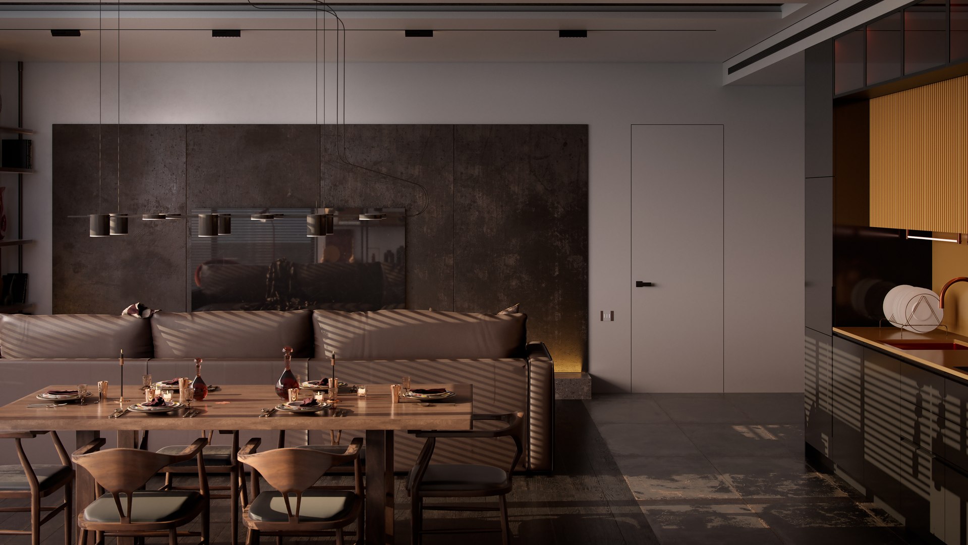 Contemporary Interior Full Scene Corona Renderer Model - TurboSquid 1957178