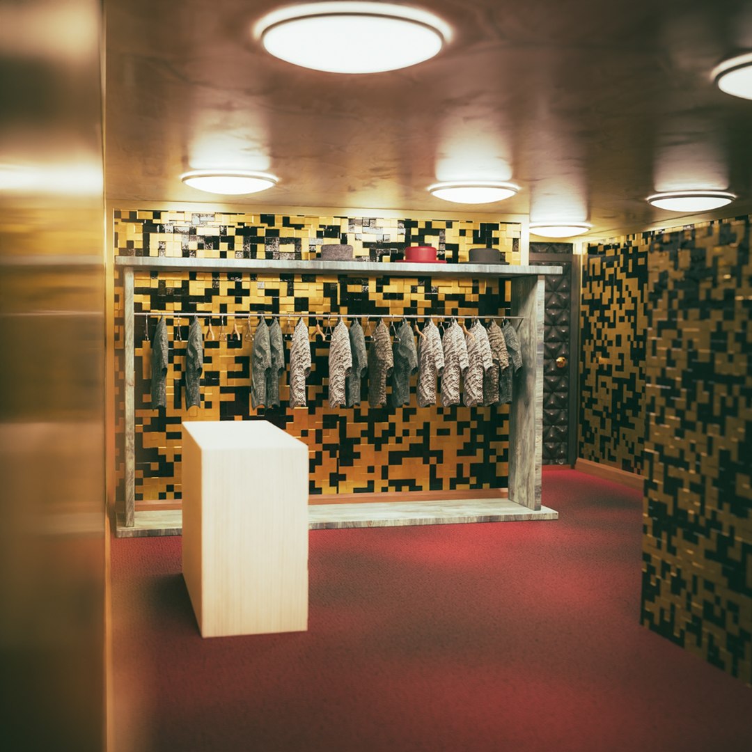 Elvis Presley Graceland Bathroom Interior 3D Model 3D Model ...