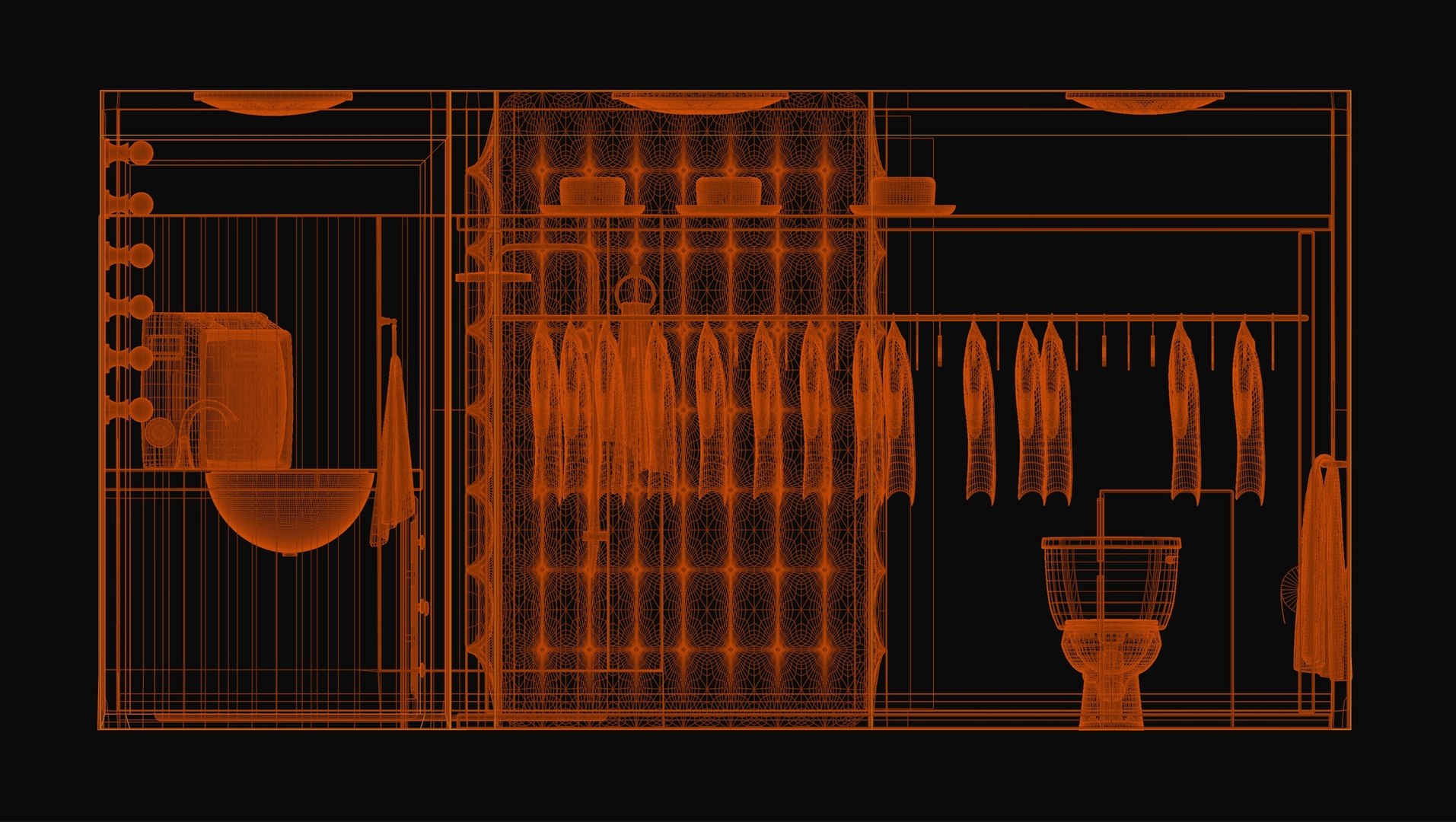 Elvis Presley Graceland Bathroom Interior 3D Model 3D Model ...