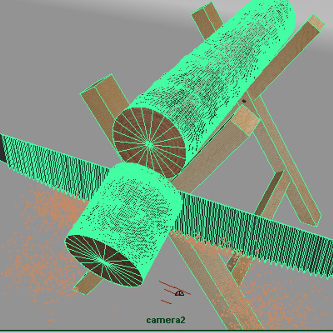 saw wood 3d max