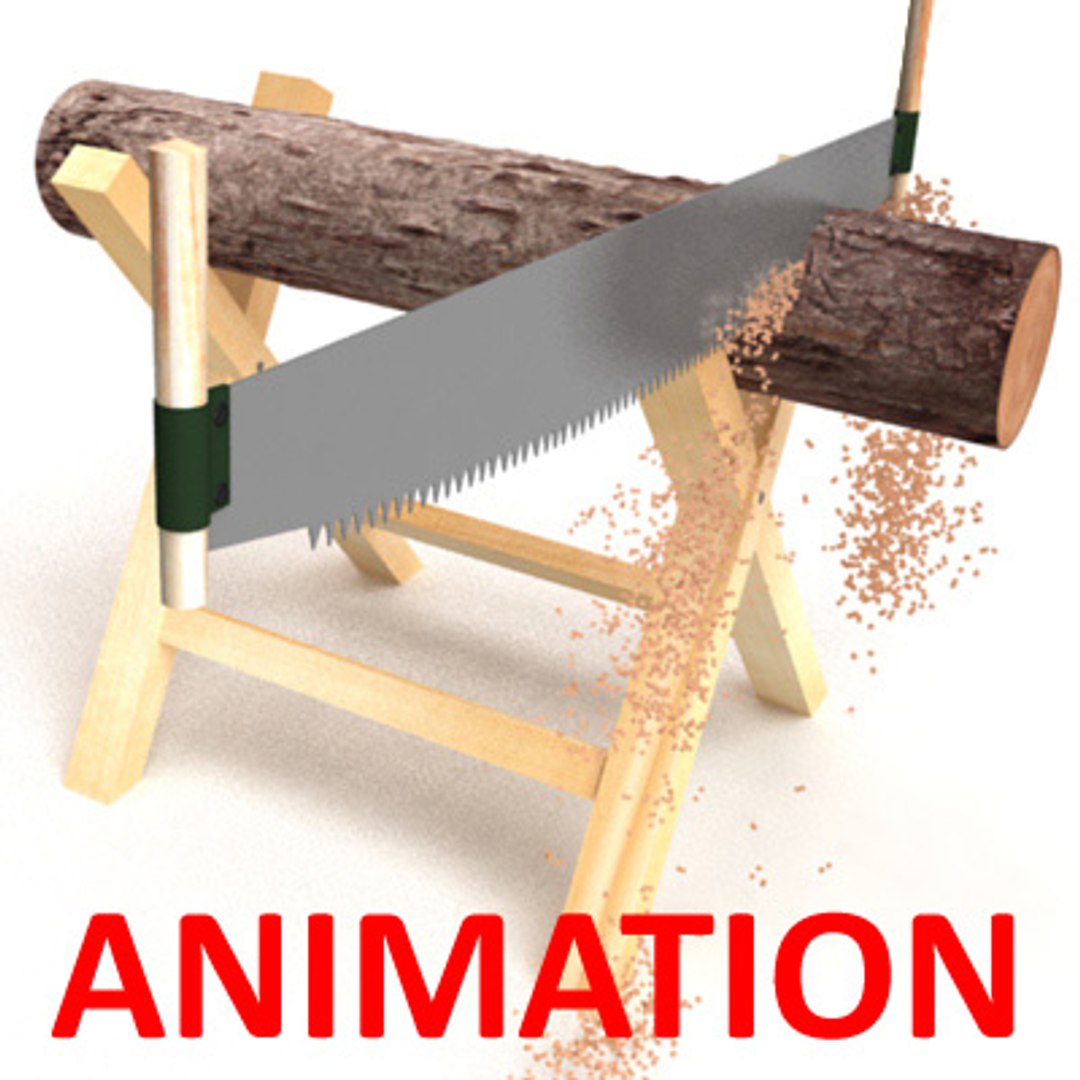 saw wood 3d max