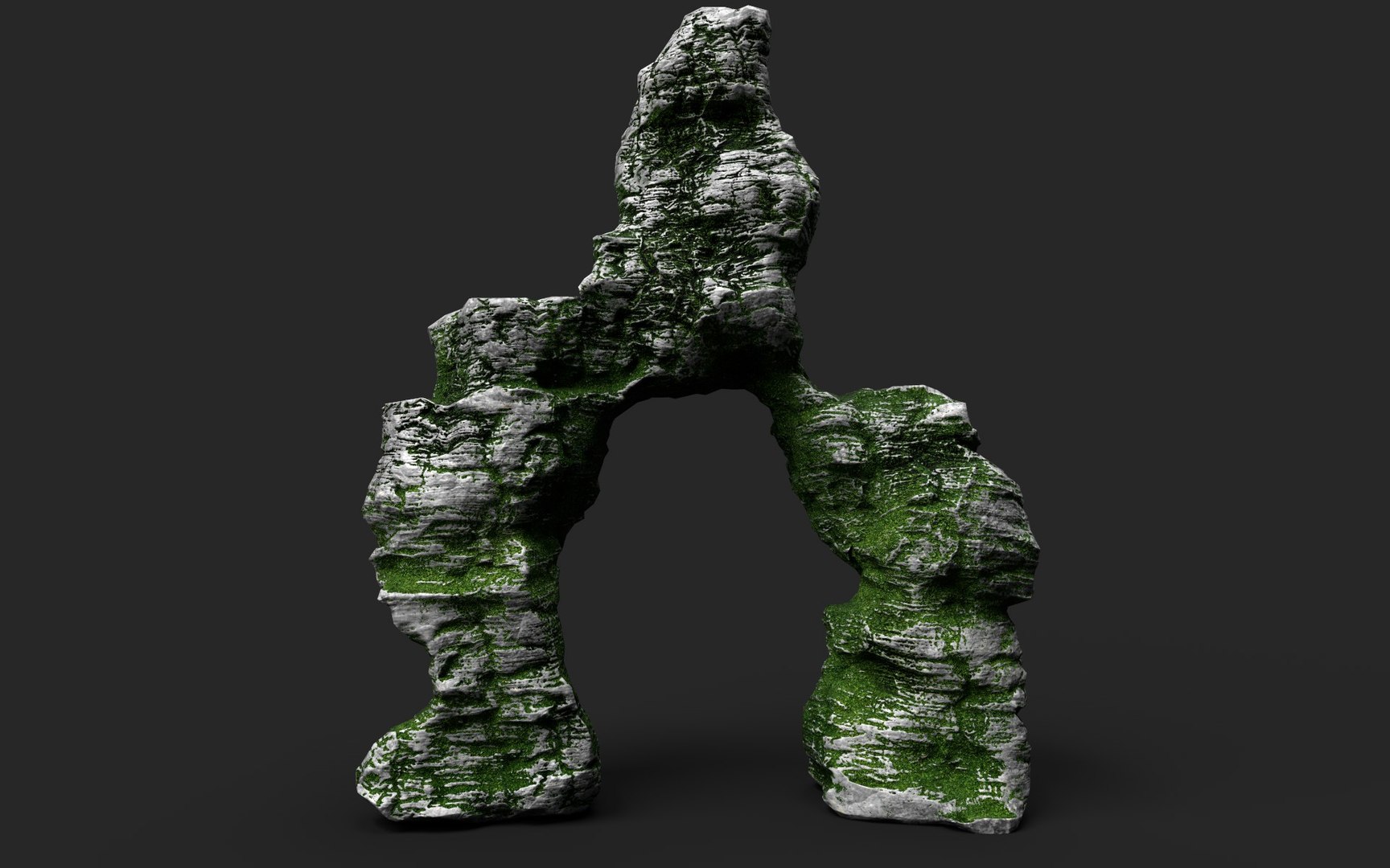 3D Model Mossy Rock Collection 023 - TurboSquid 2409176