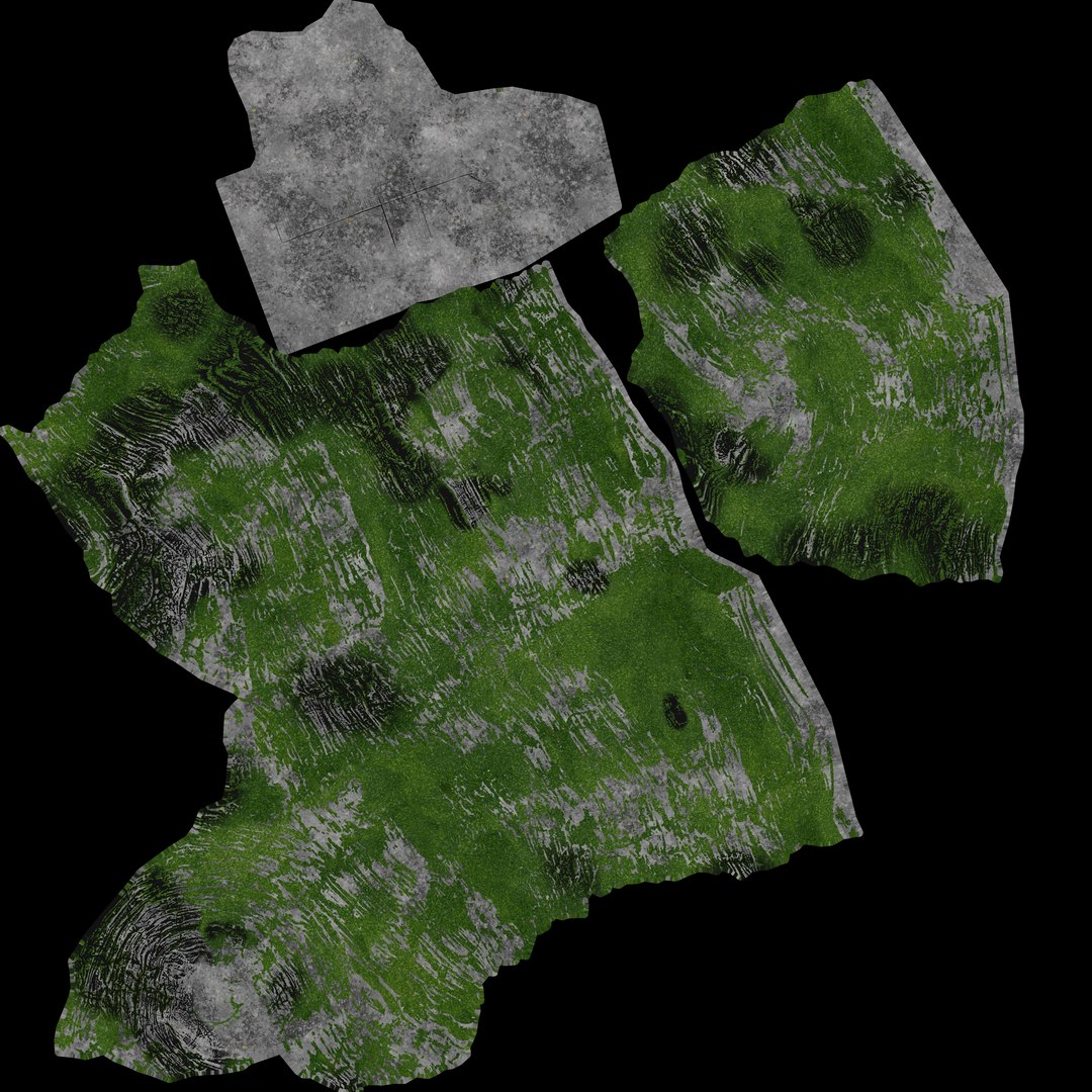 3D Model Mossy Rock Collection 023 - TurboSquid 2409176
