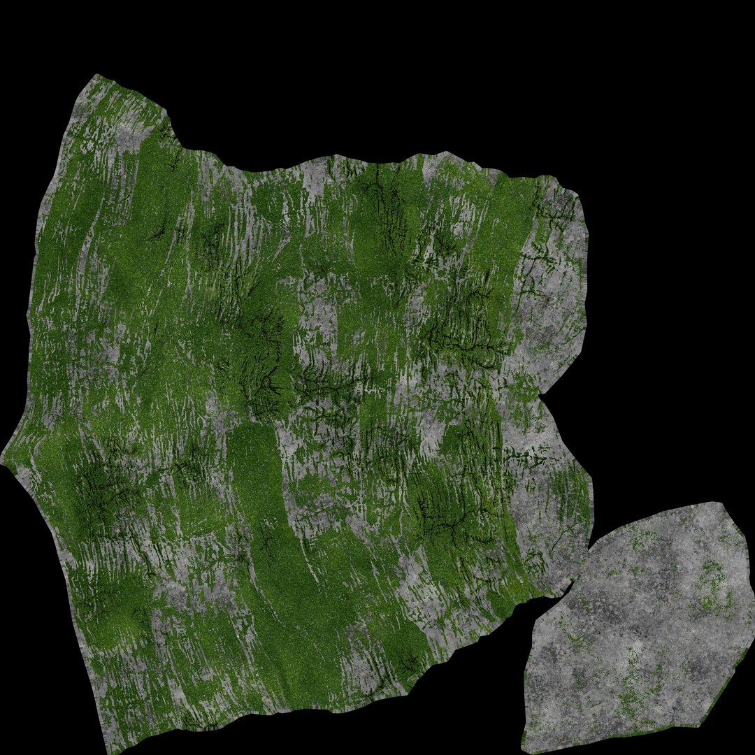 3D Model Mossy Rock Collection 023 - TurboSquid 2409176