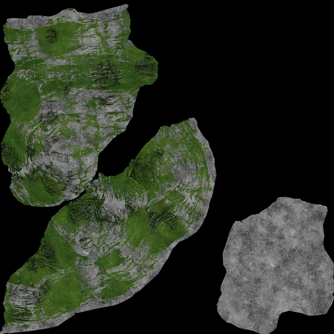 3D Model Mossy Rock Collection 023 - TurboSquid 2409176