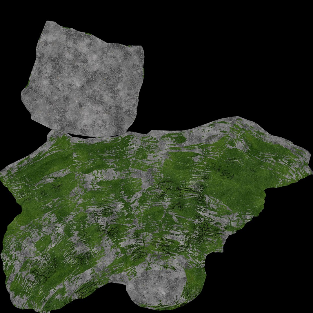 3D Model Mossy Rock Collection 023 - TurboSquid 2409176