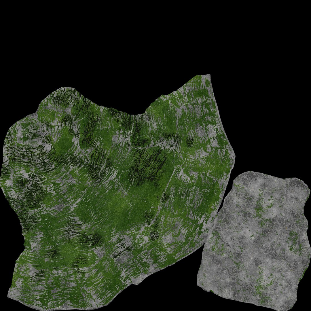 3D Model Mossy Rock Collection 023 - TurboSquid 2409176