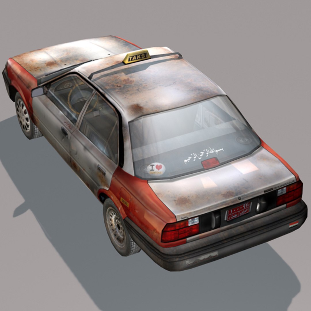 3d Arab Taxi Elements