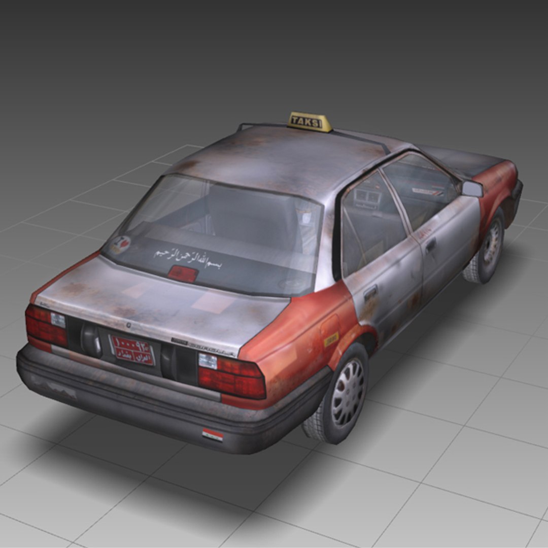 3d Arab Taxi Elements