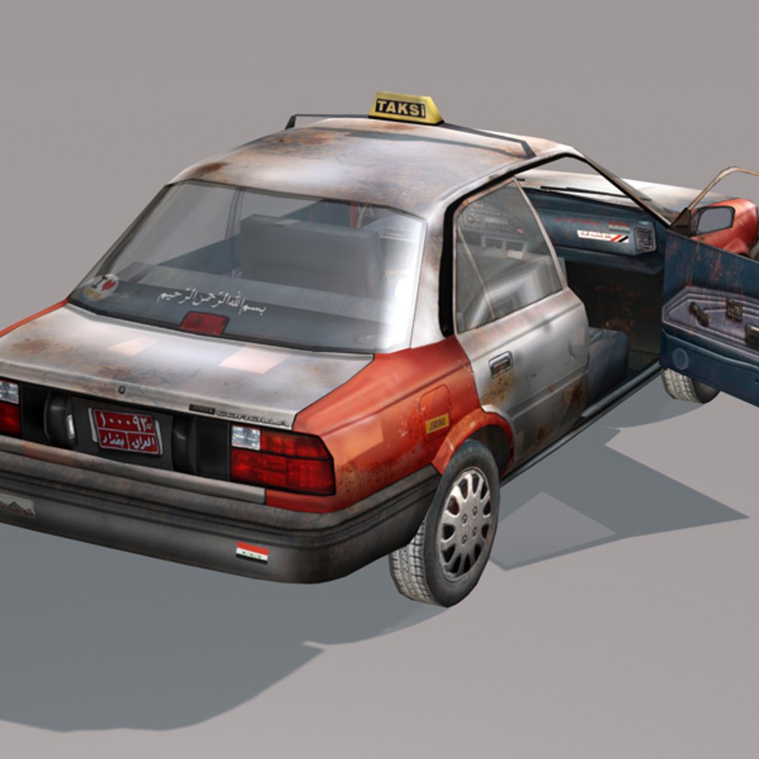 3d Arab Taxi Elements