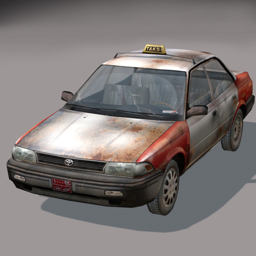 3d Arab Taxi Elements