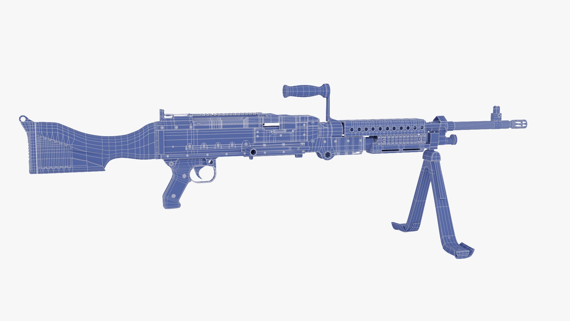 M240B Machine Gun 3D model - TurboSquid 1927357