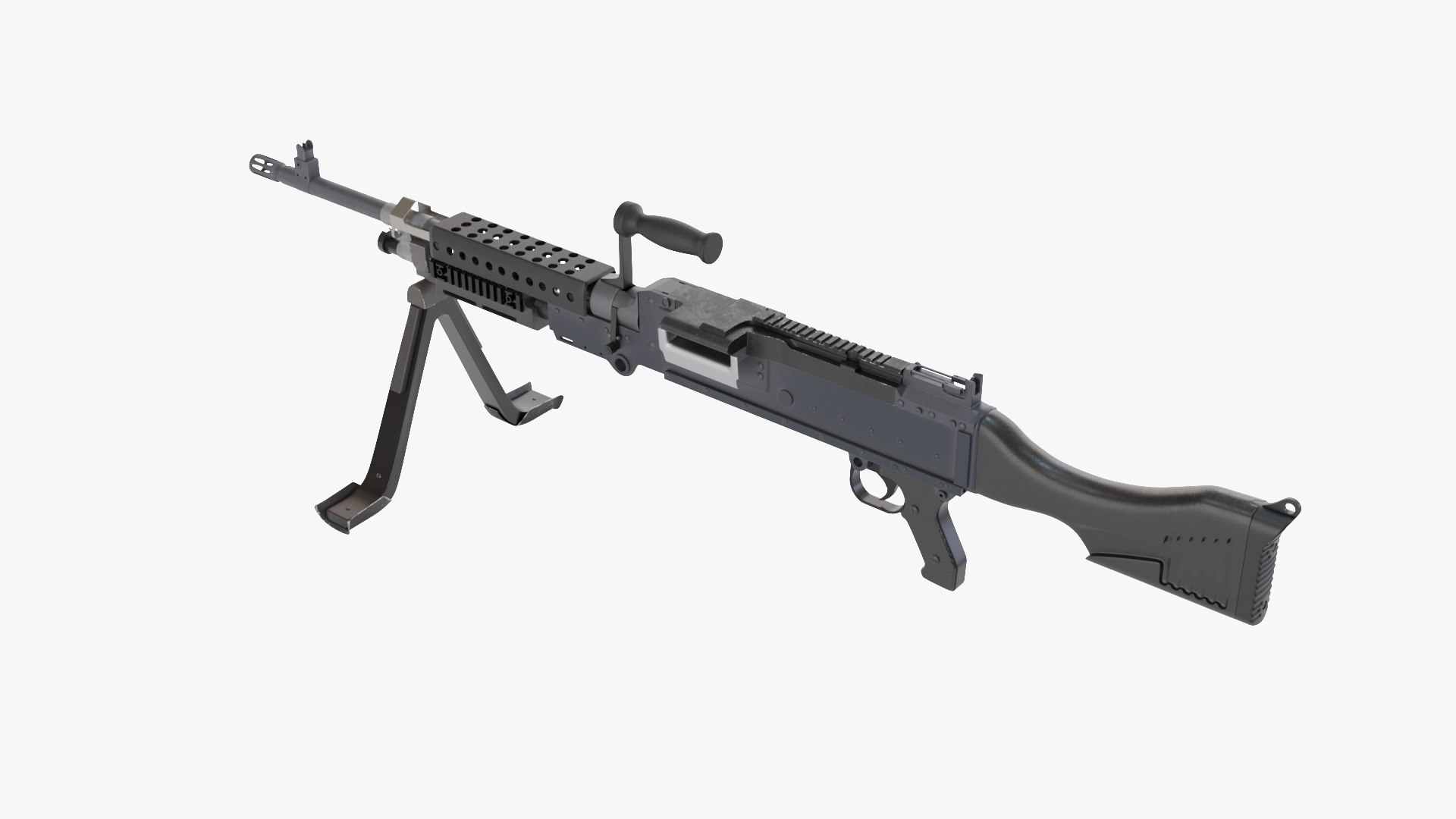 M240B Machine Gun 3D Model - TurboSquid 1927357