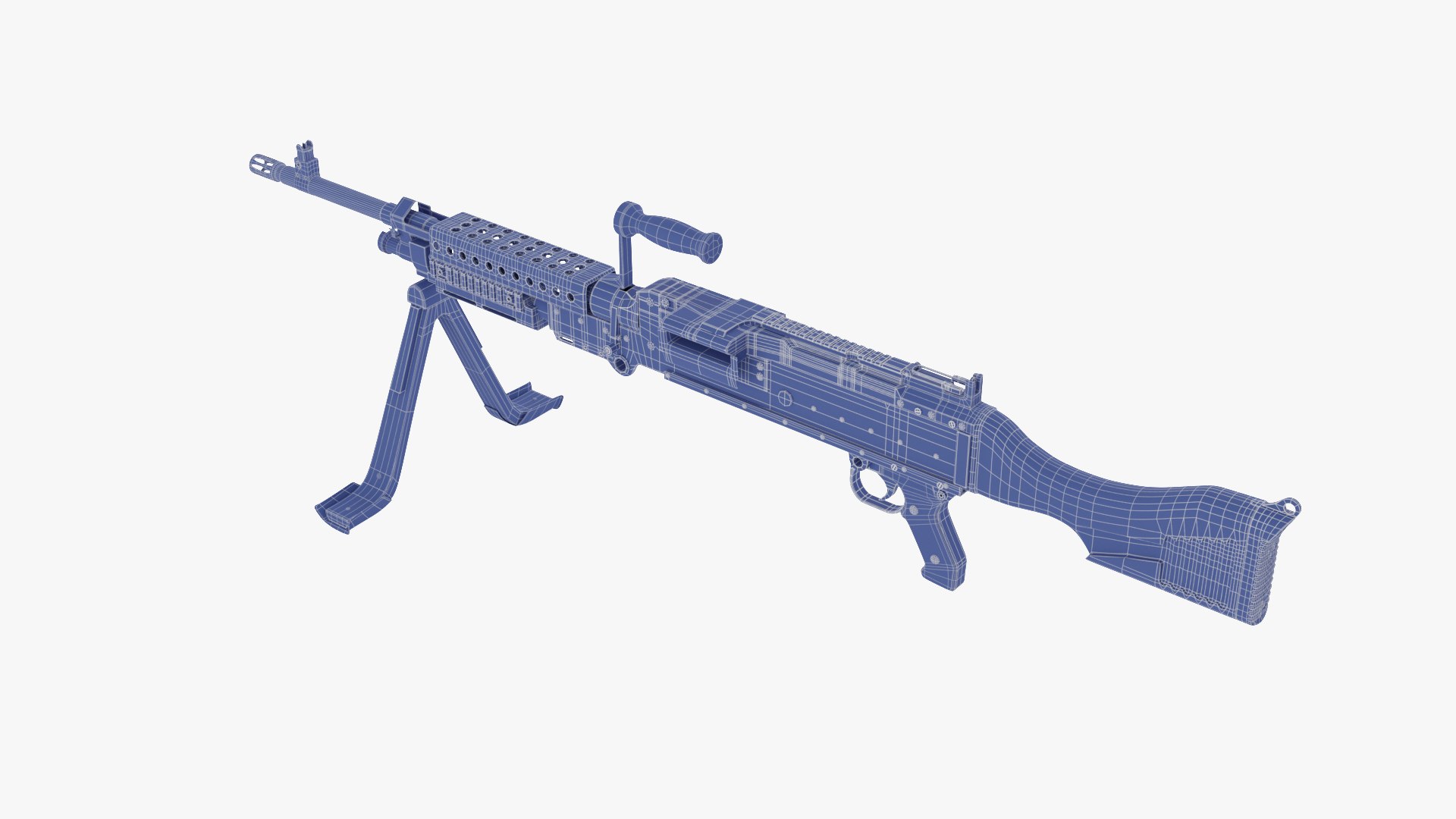 M240B Machine Gun 3D model - TurboSquid 1927357