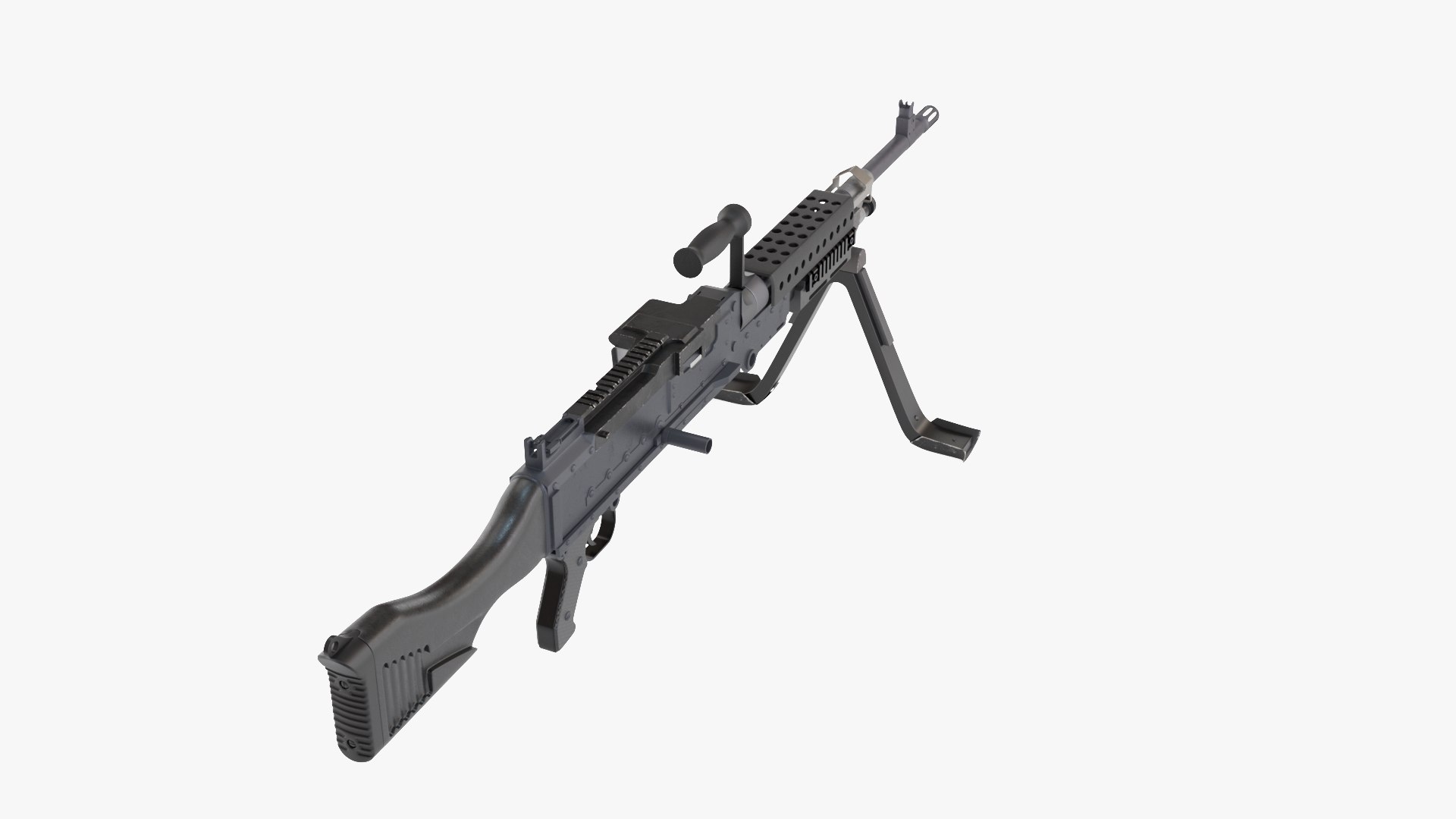 M240B Machine Gun 3D Model - TurboSquid 1927357