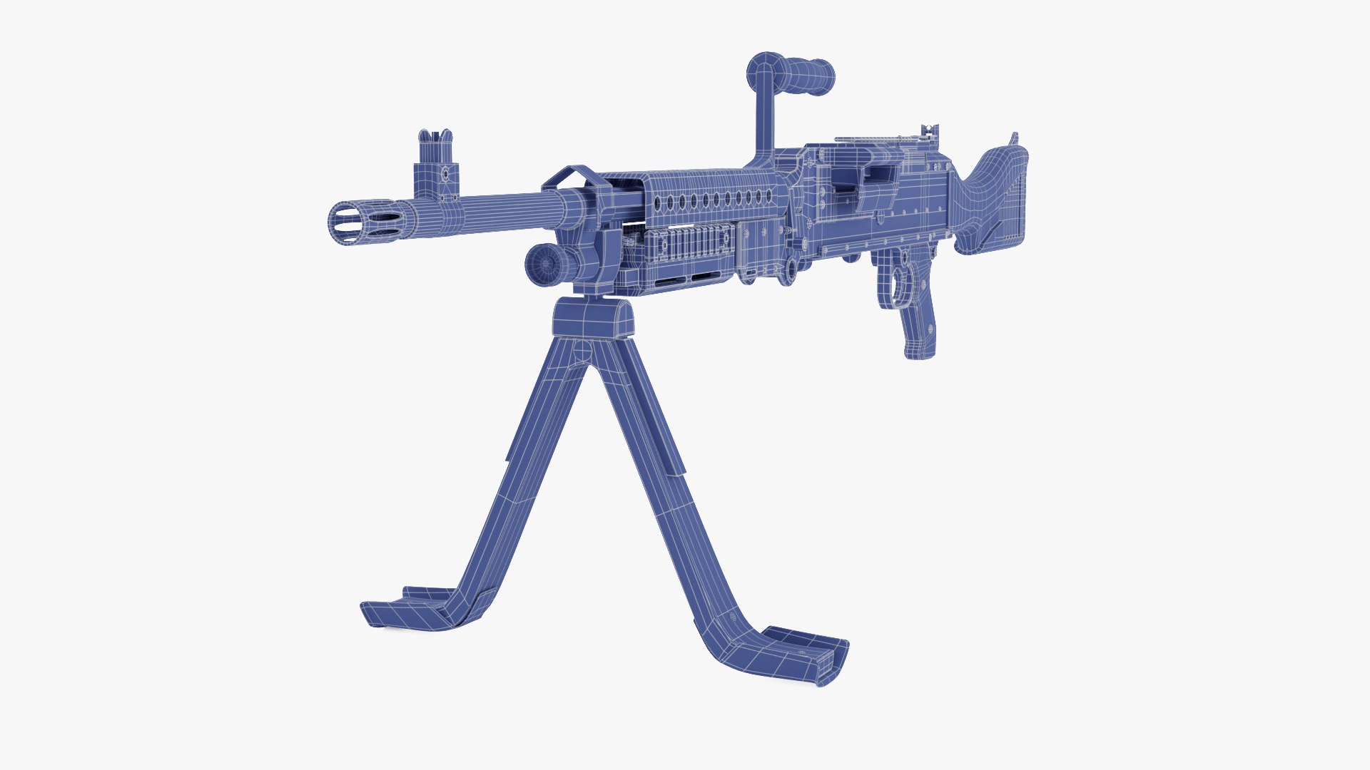 M240B Machine Gun 3D model - TurboSquid 1927357