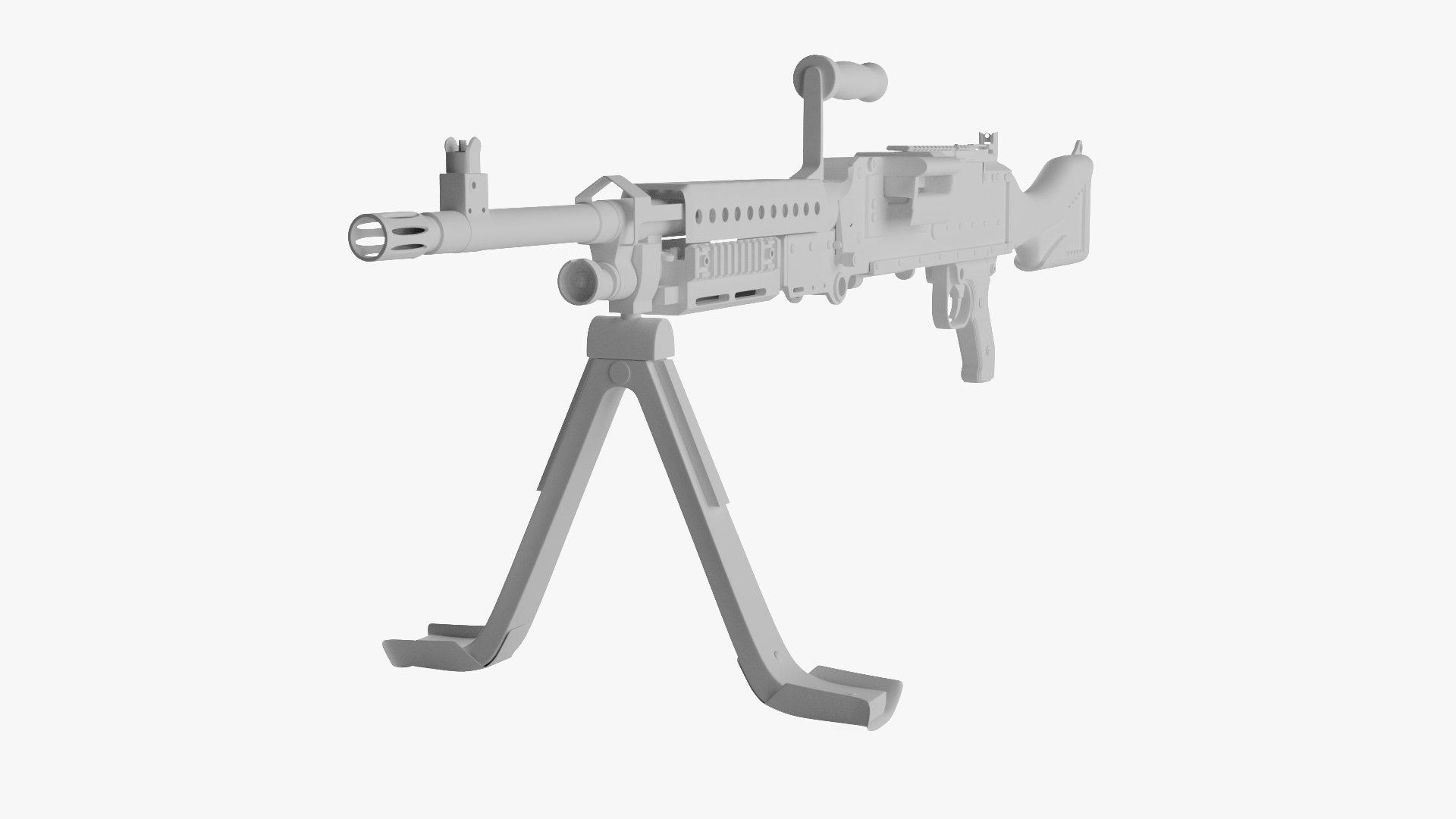 M240B Machine Gun 3D model - TurboSquid 1927357