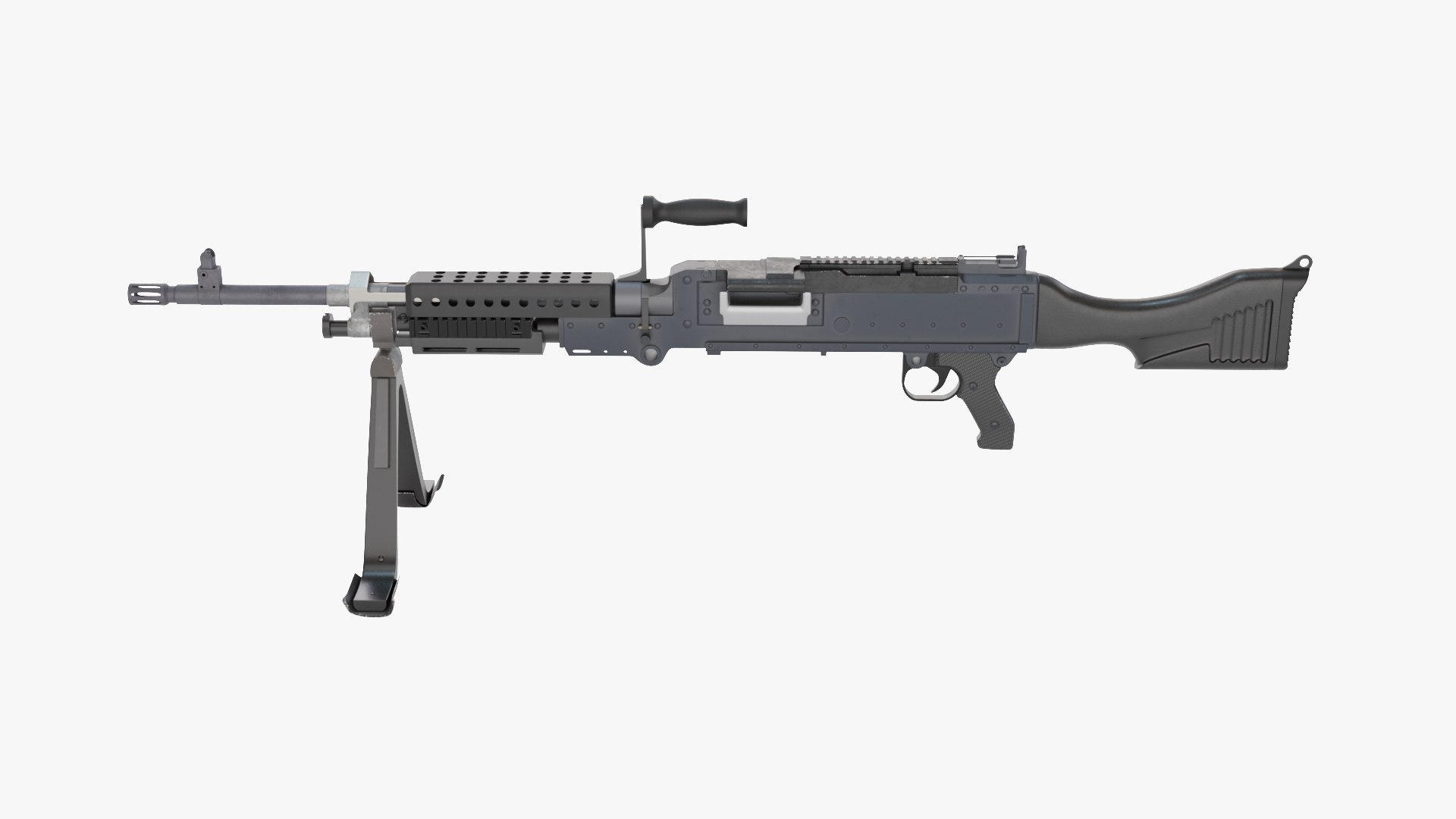 M240B Machine Gun 3D Model - TurboSquid 1927357