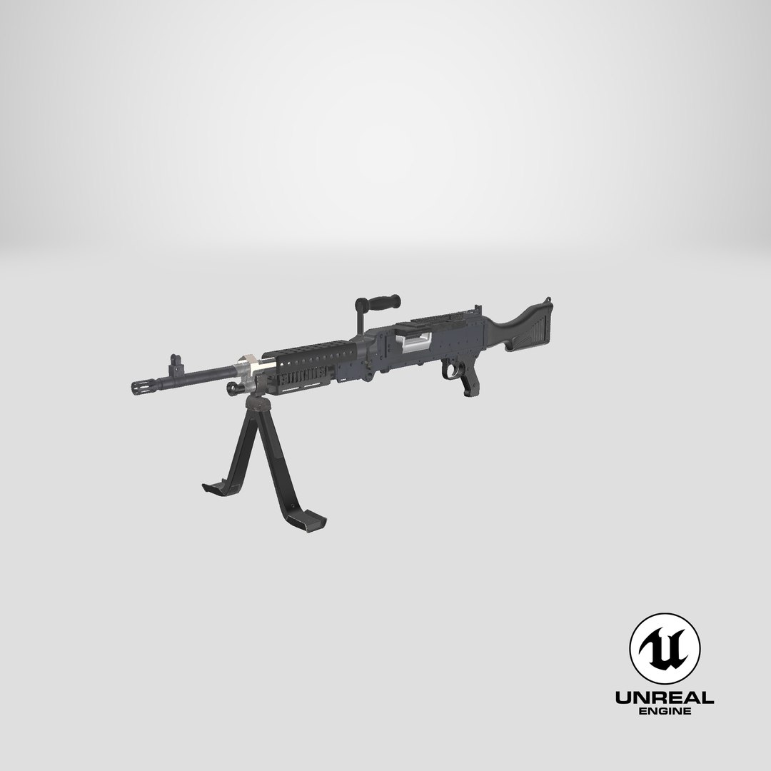 M240B Machine Gun 3D model - TurboSquid 1927357