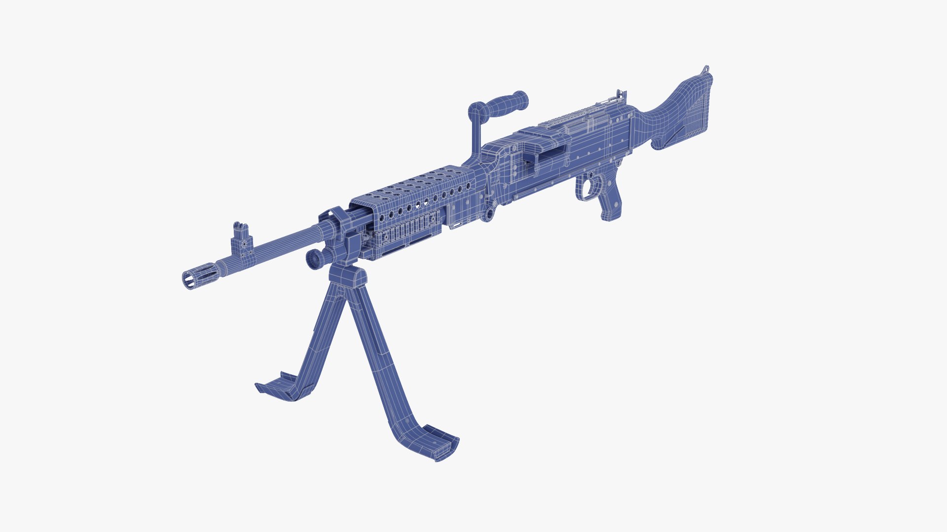 M240B Machine Gun 3D model - TurboSquid 1927357