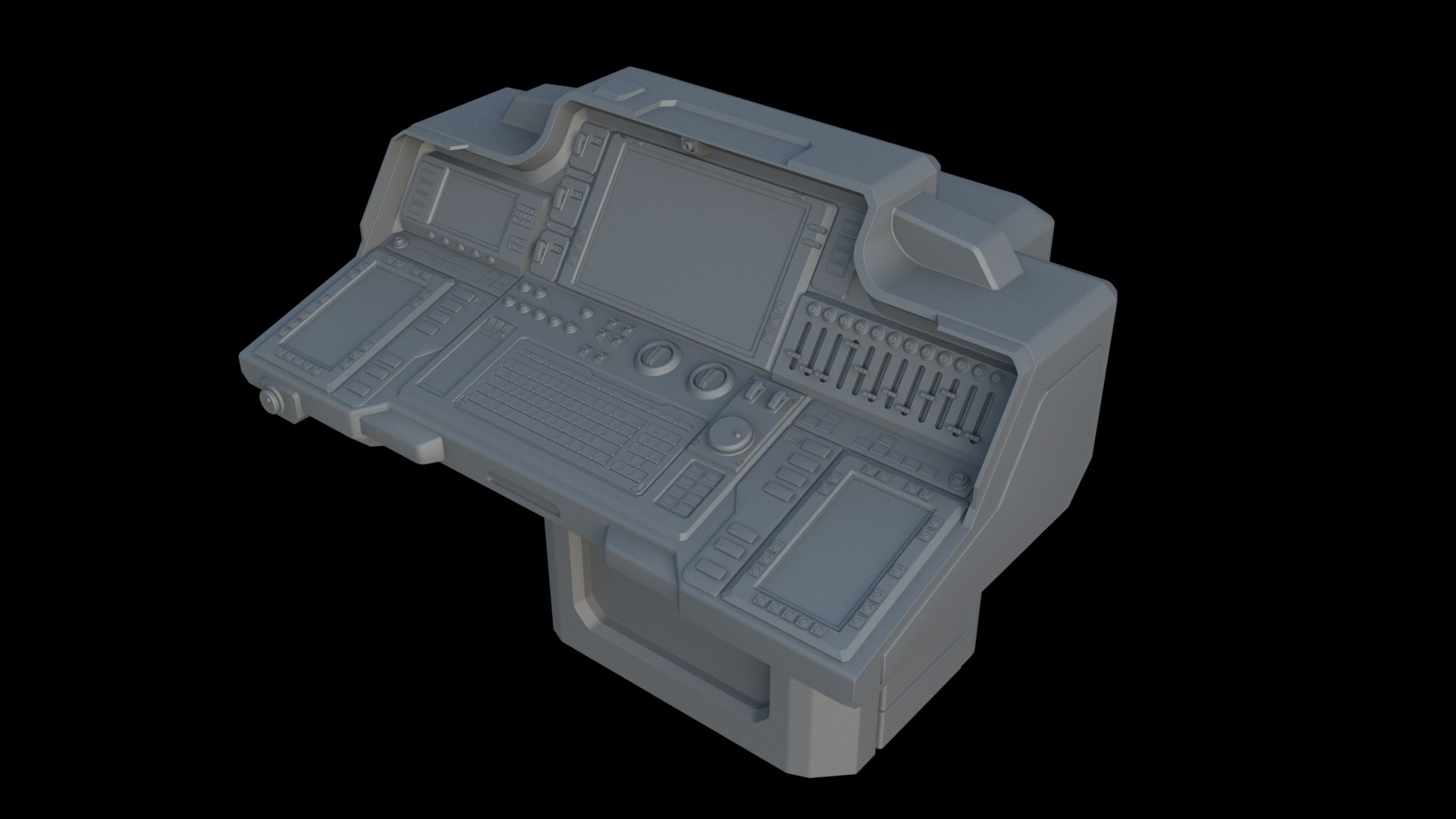 3D Sci-Fi Control Panels - TurboSquid 2014123