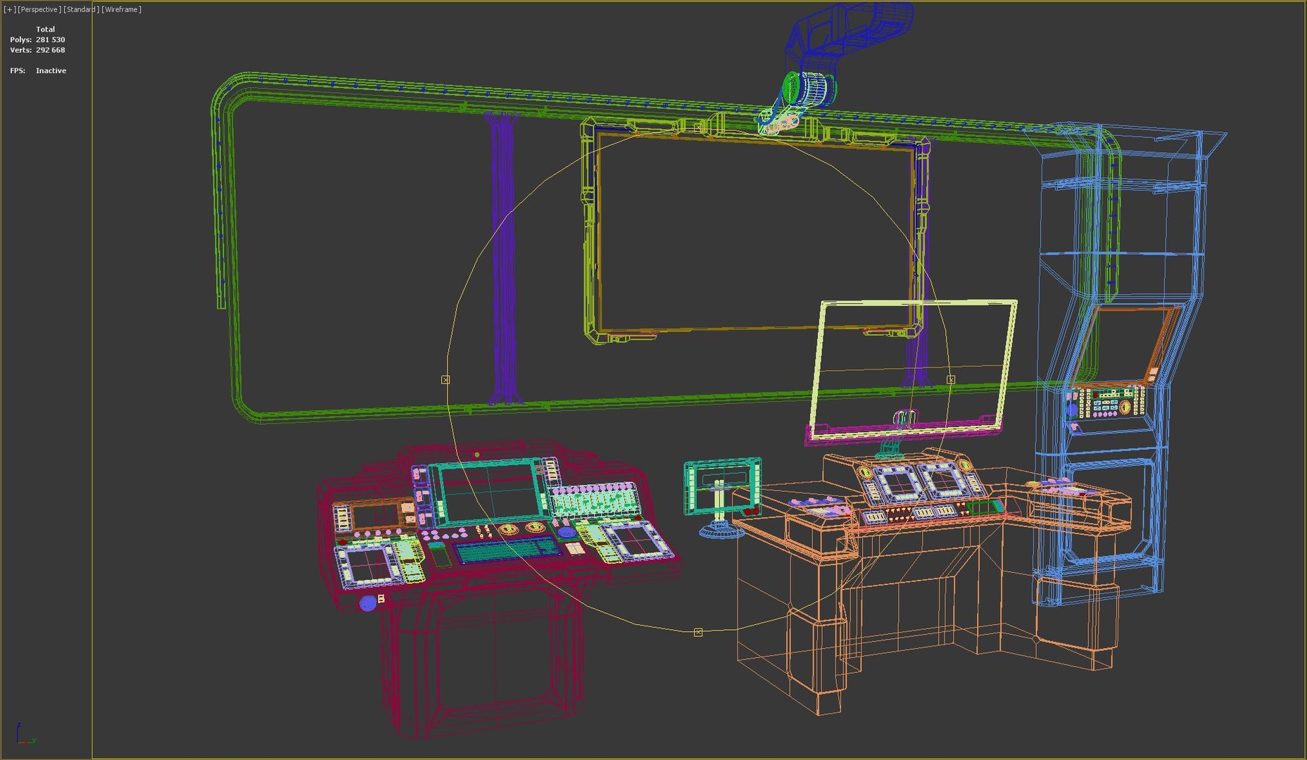 3D Sci-Fi Control Panels - TurboSquid 2014123