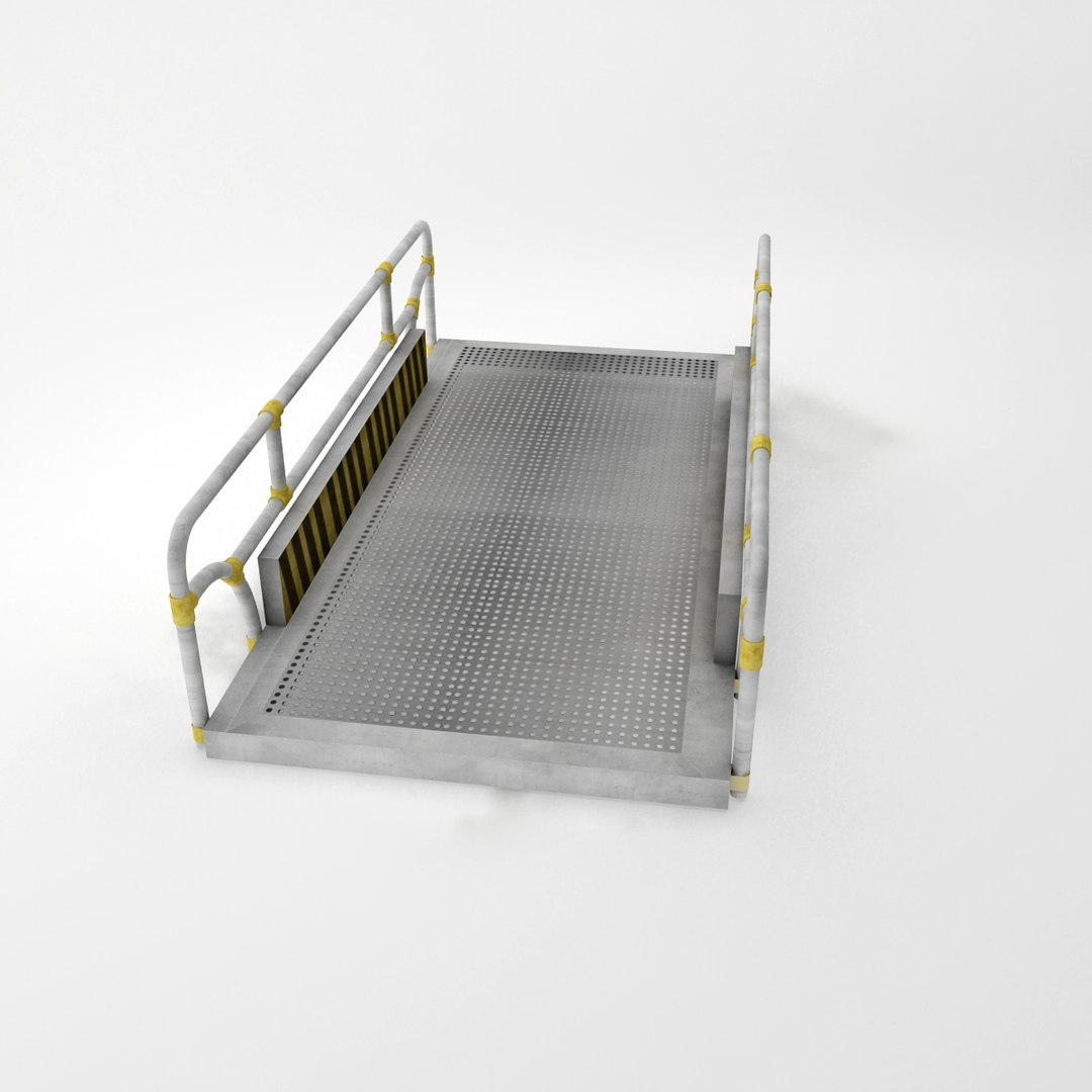 Modular Industrial Catwalk 3d Model