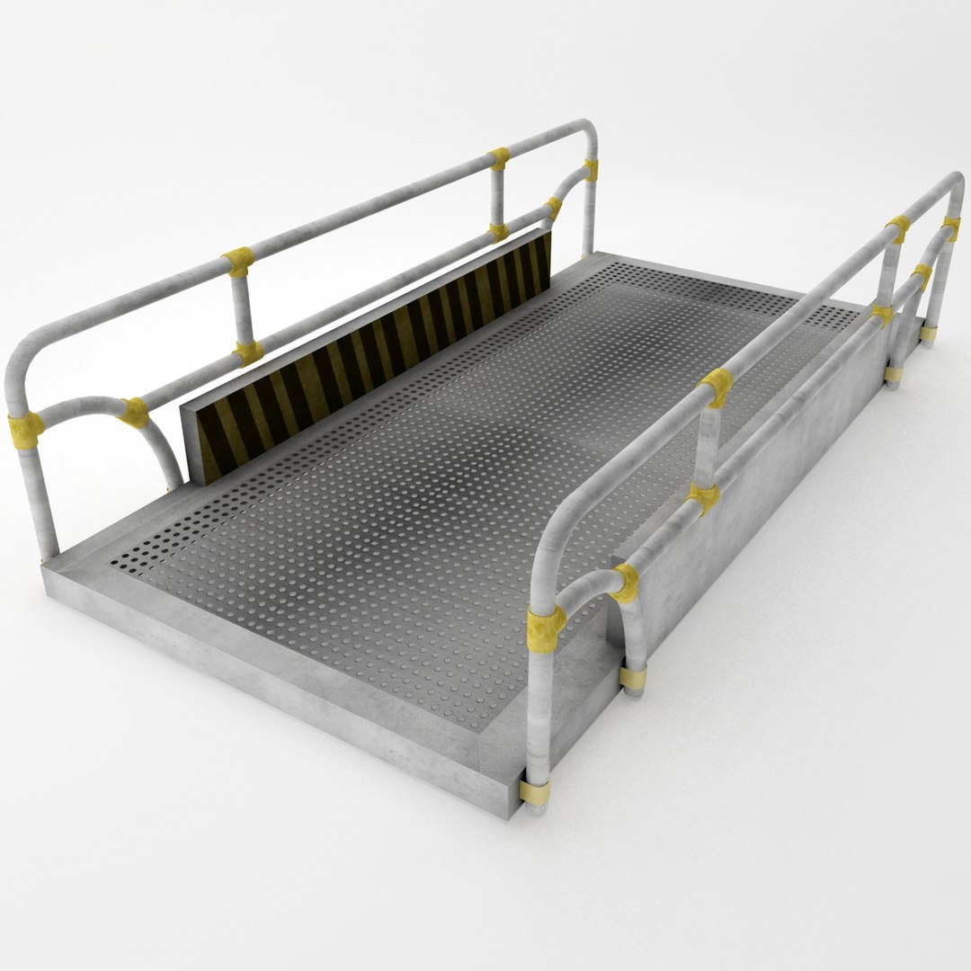 Modular Industrial Catwalk 3d Model