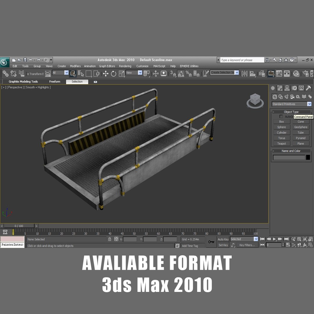 Modular Industrial Catwalk 3d Model