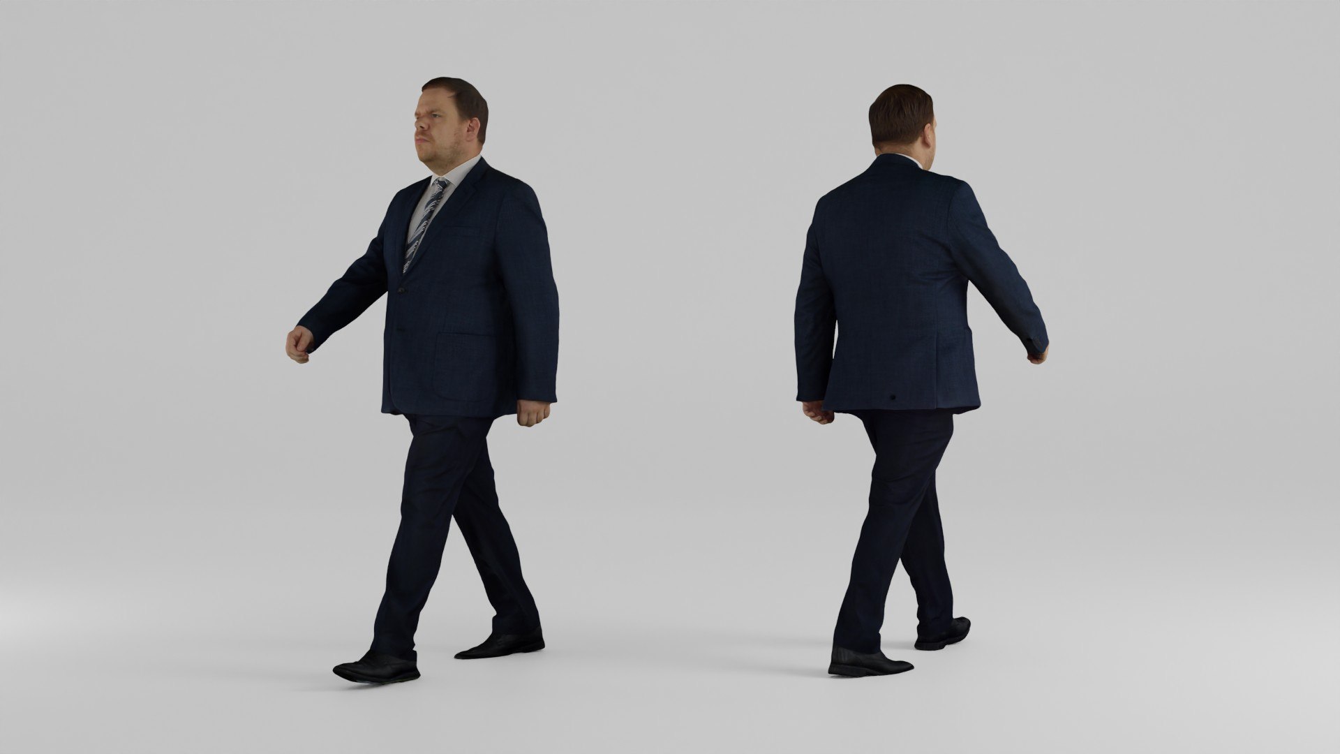 3D Man Walking Business 2 - TurboSquid 2114662