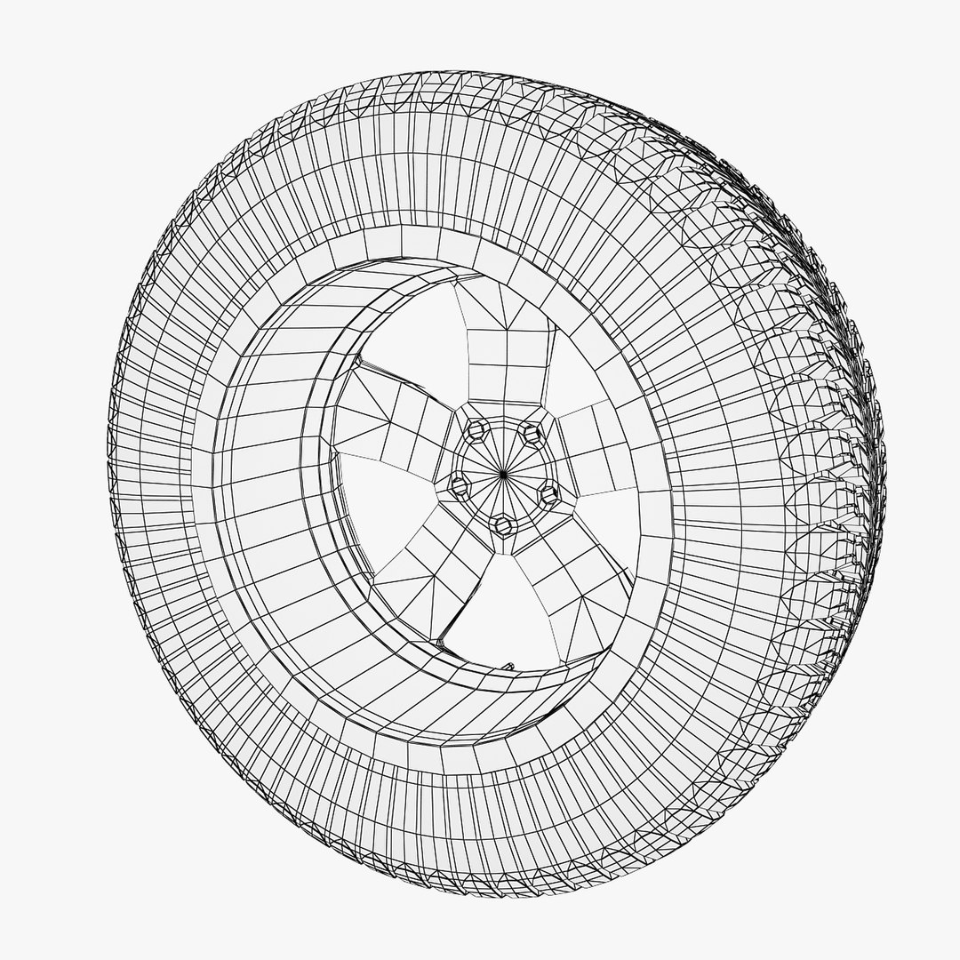 3d Model Jeep Grand Wheel Mesh