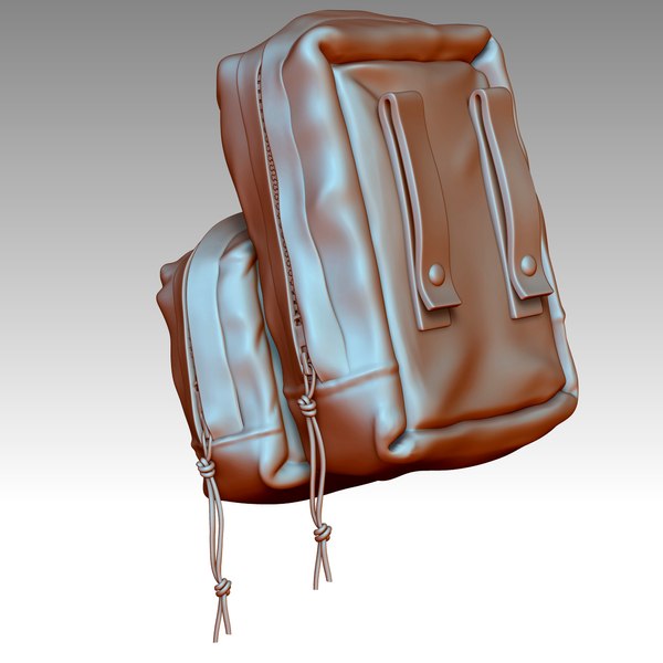 zbrush molle tactical bag 3d model