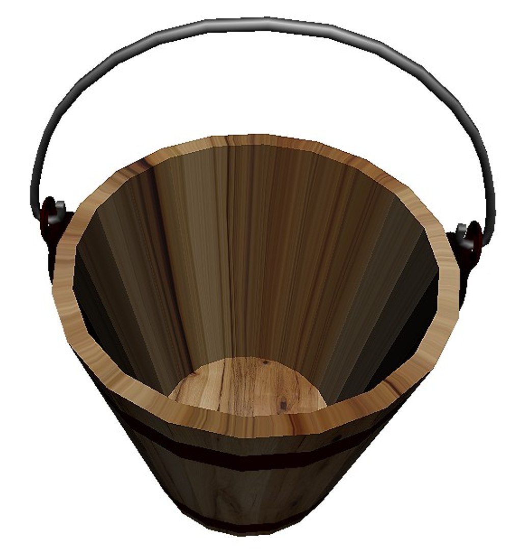 Wooden bucket wood 3D model - TurboSquid 1260554