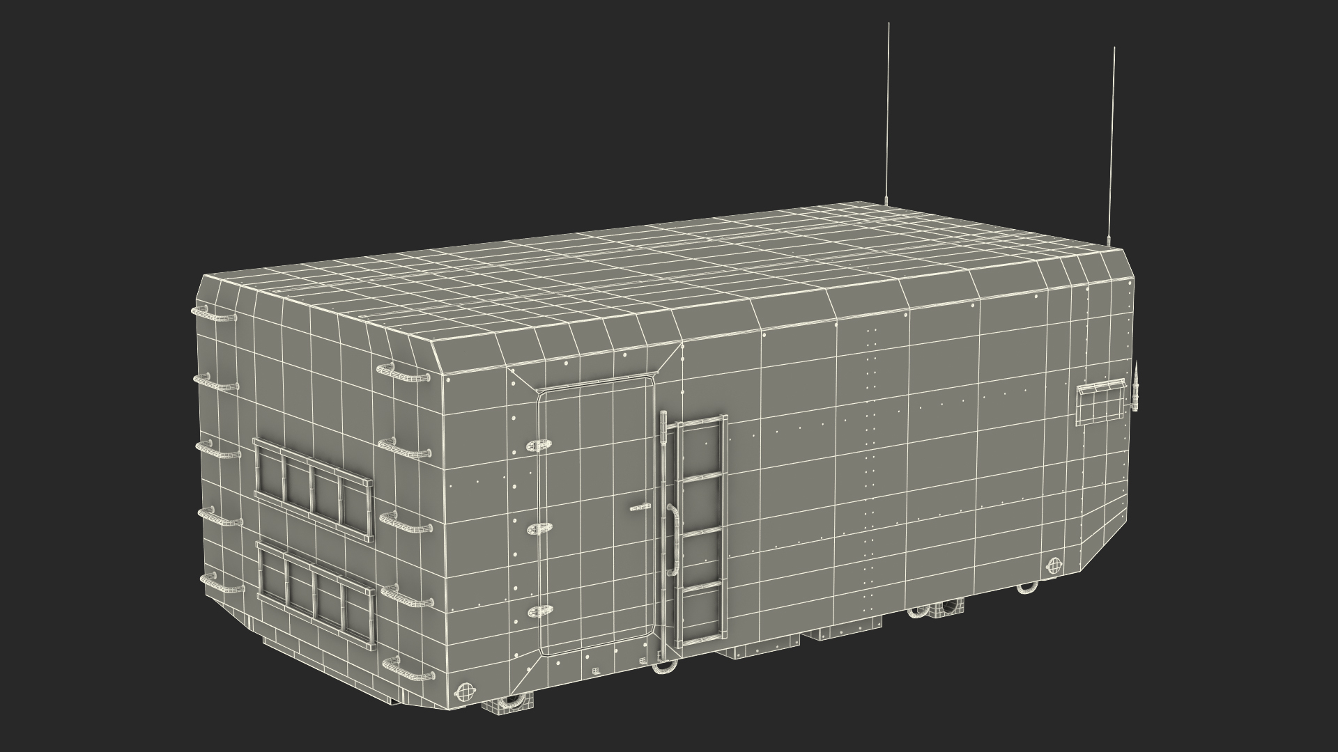 Desert Radar Cabin 3D - TurboSquid 1586210