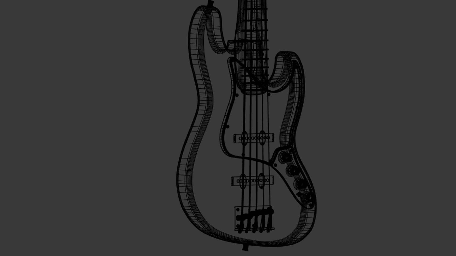 3D bas bass guitar model - TurboSquid 1189320