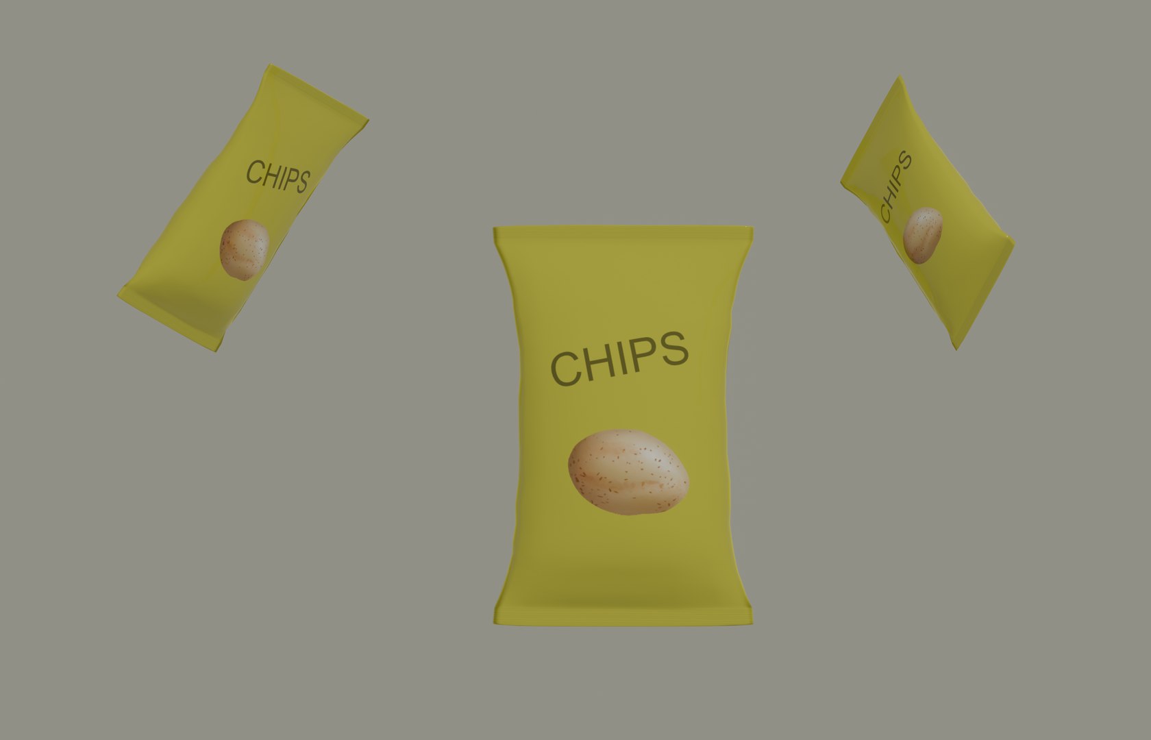 Chip Bag 3D - TurboSquid 2058581