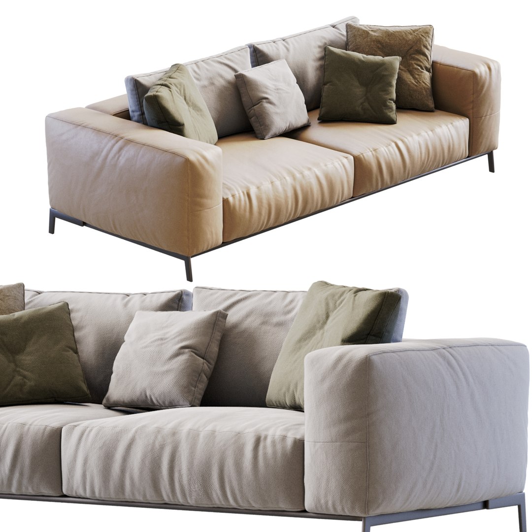 Flexform Sofa Ettore Model - TurboSquid 1955241