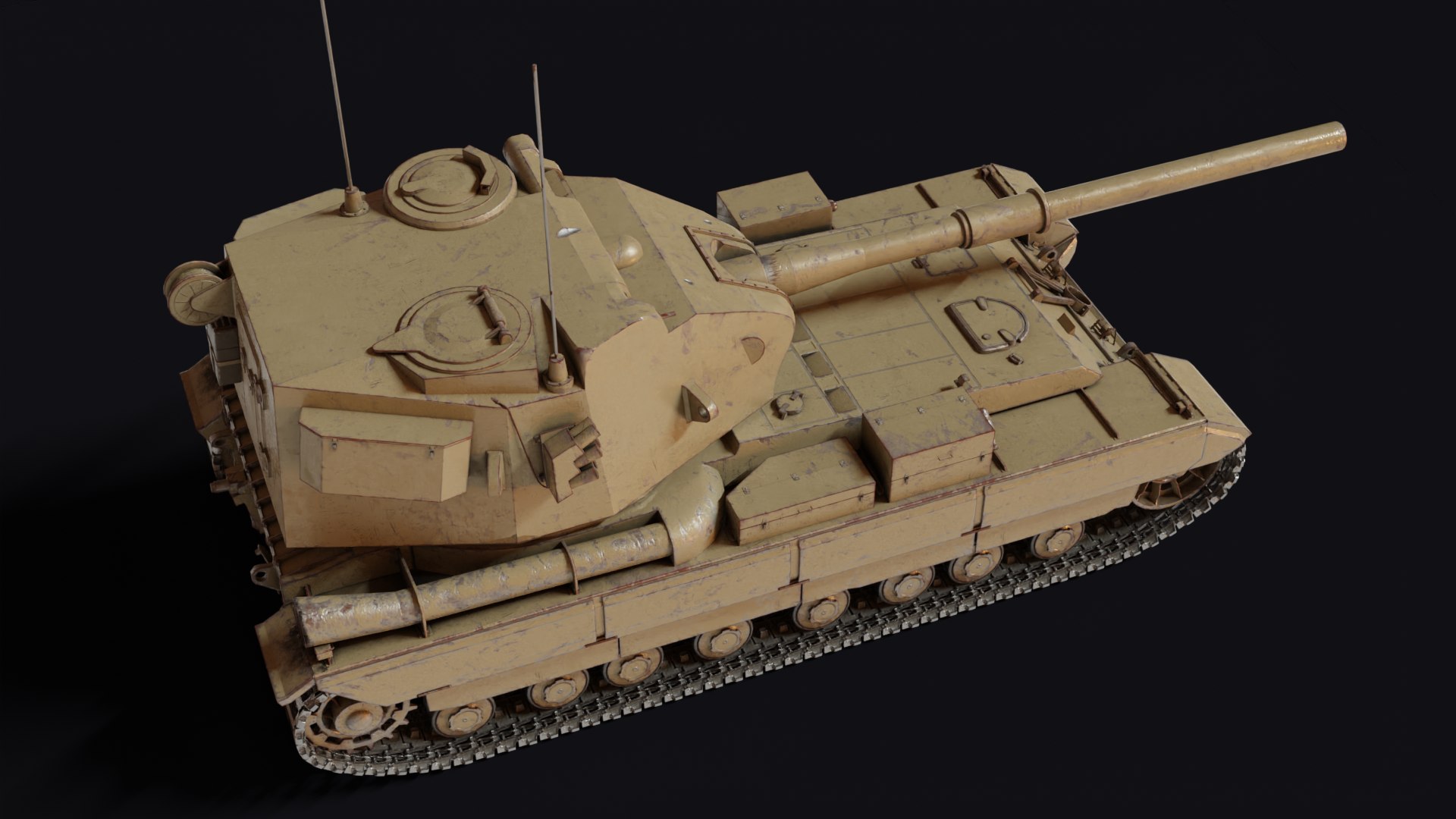 FV215b 3D Model - TurboSquid 1841283
