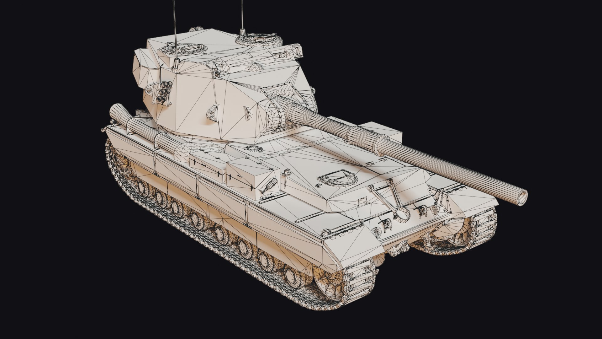 FV215b 3D Model - TurboSquid 1841283