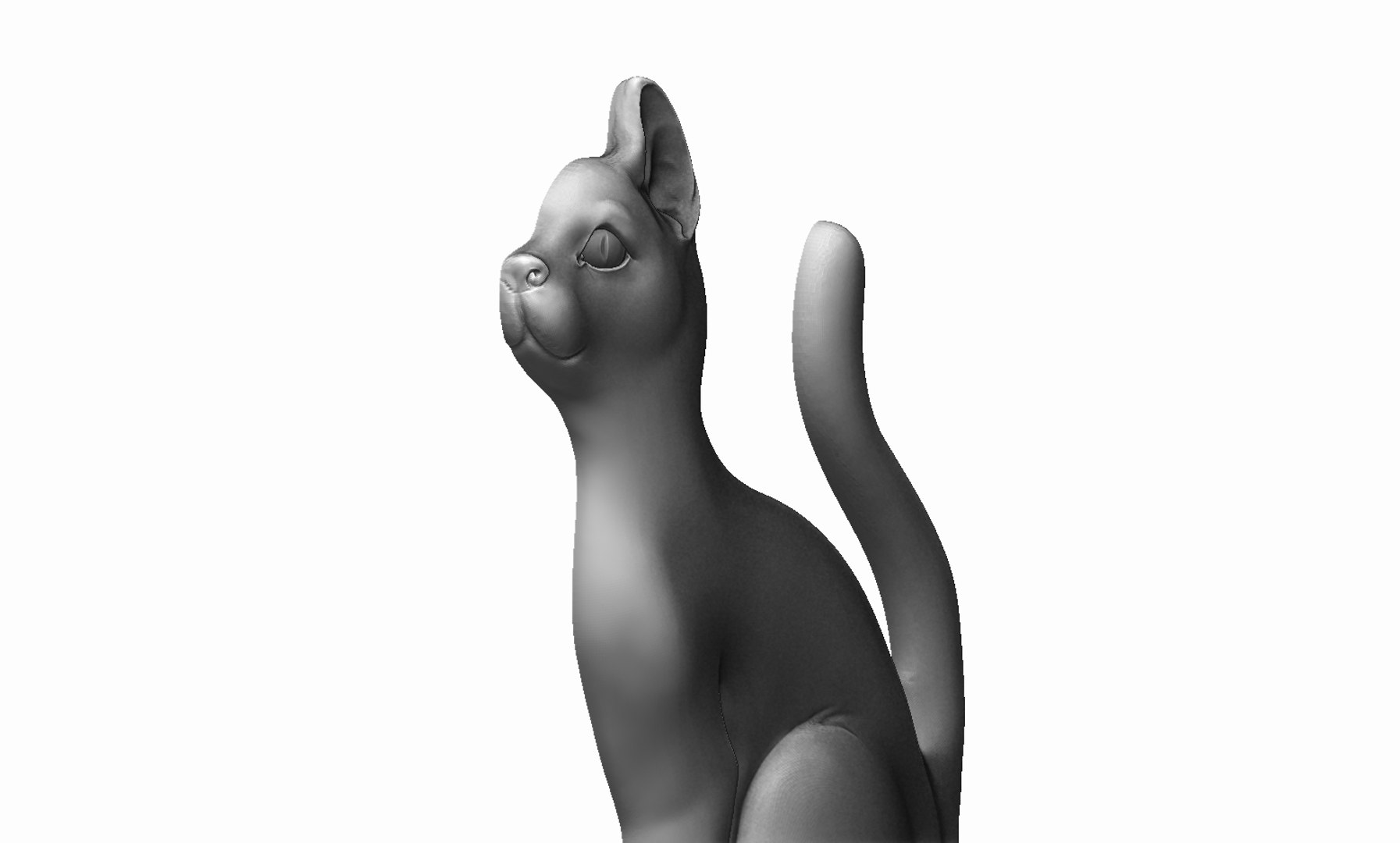 Bas-relief Cat 3D Model - TurboSquid 1371554
