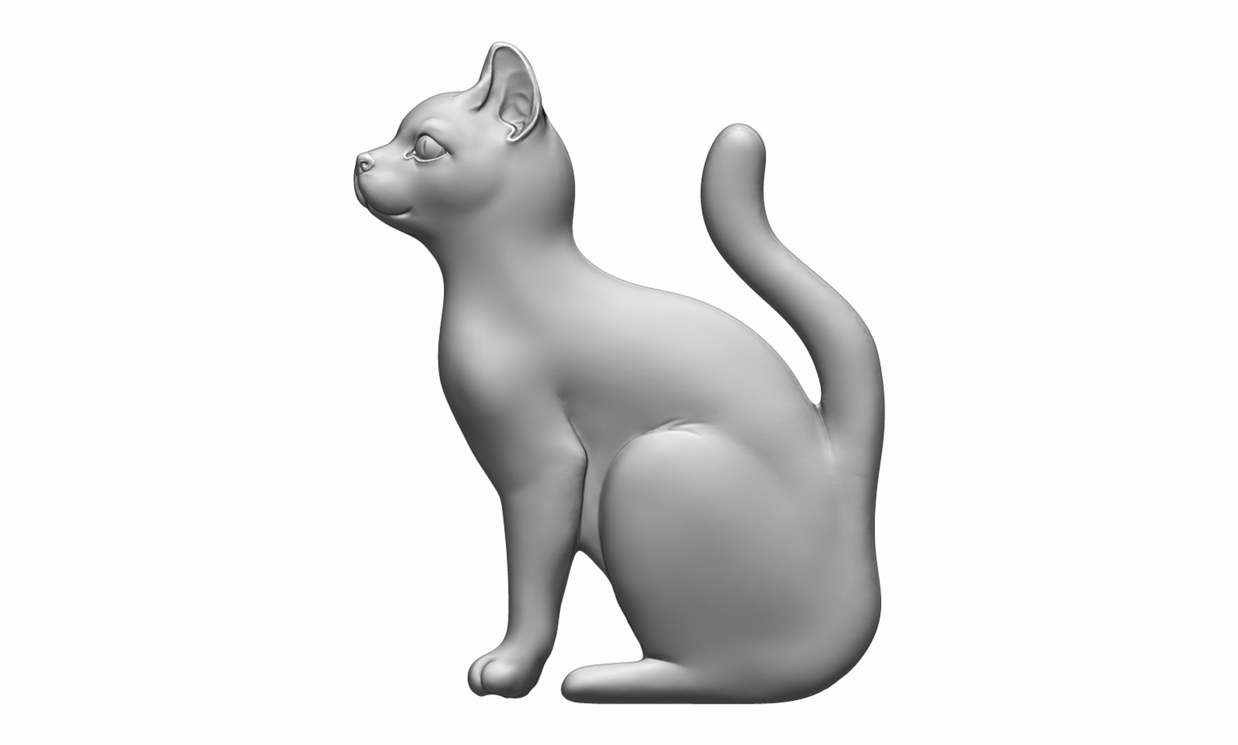 Bas-relief Cat 3D Model - TurboSquid 1371554